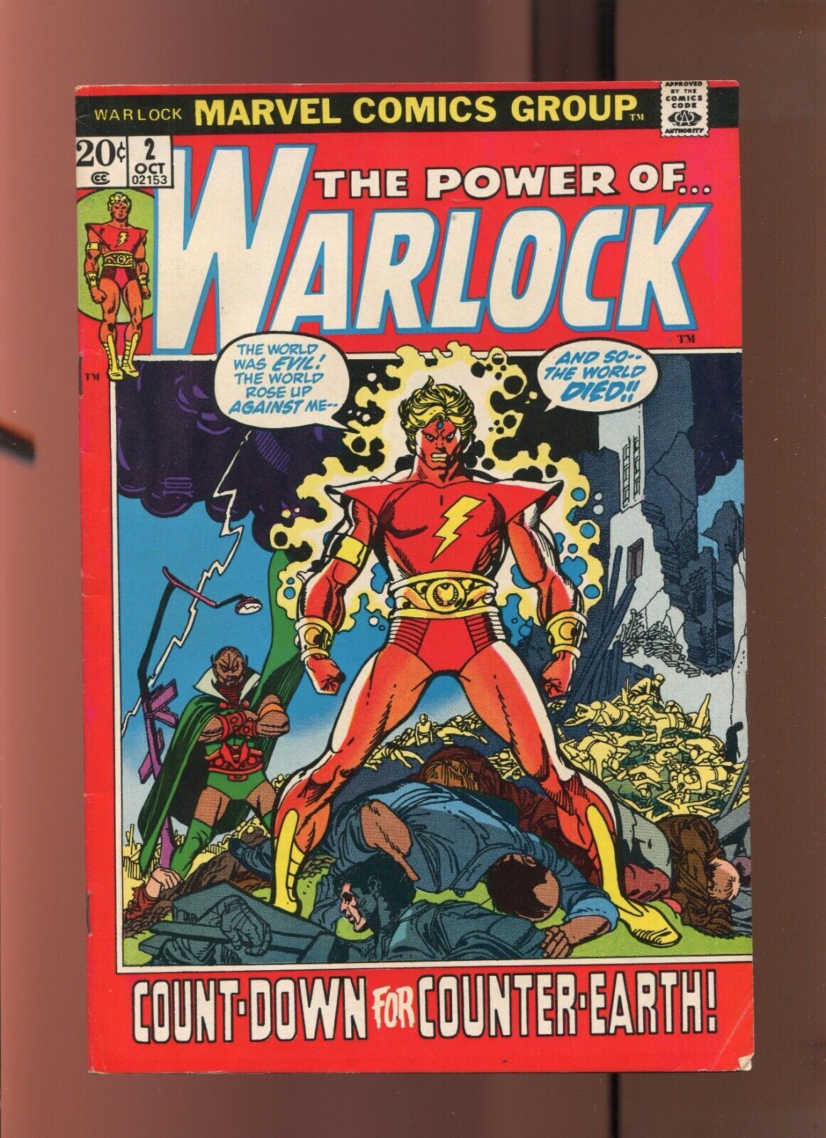 Warlock #2 - Cover ART by GIL Kane (6.5 OB) 1972 | Comic Books - Bronze ...