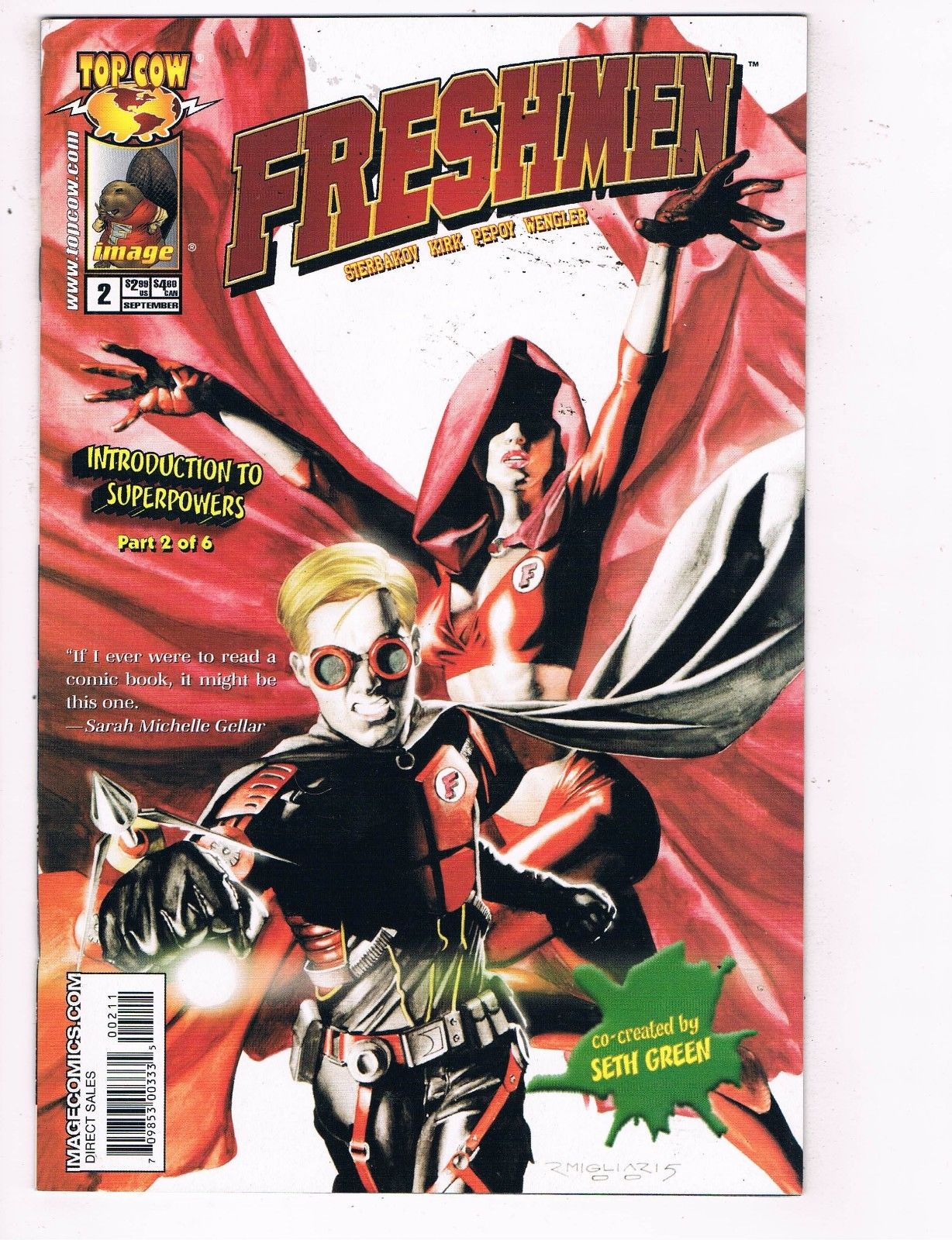 Freshman #2 FN Top Cow Image Comics Comic Book Seth Green Sept DE35 ...