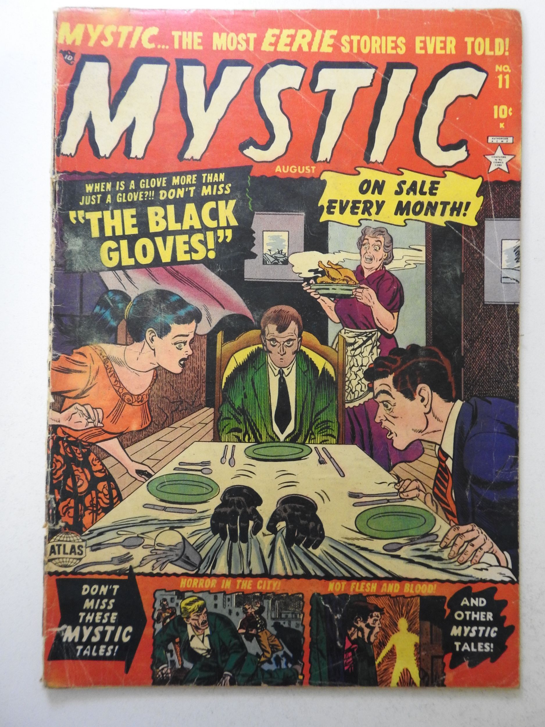Mystic #11 From Atlas Comics Pre-Code Horror! Poor Condition! C/F ...