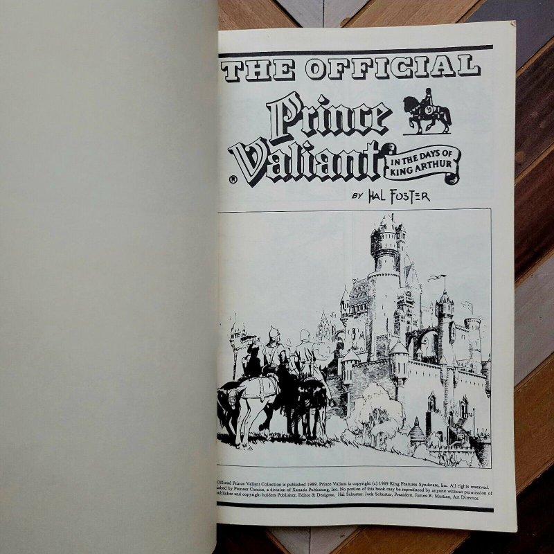 OFFICIAL PRINCE VALIANT Vol.1 VF- (Pioneer 1989) TPB Hal Foster Mike ...