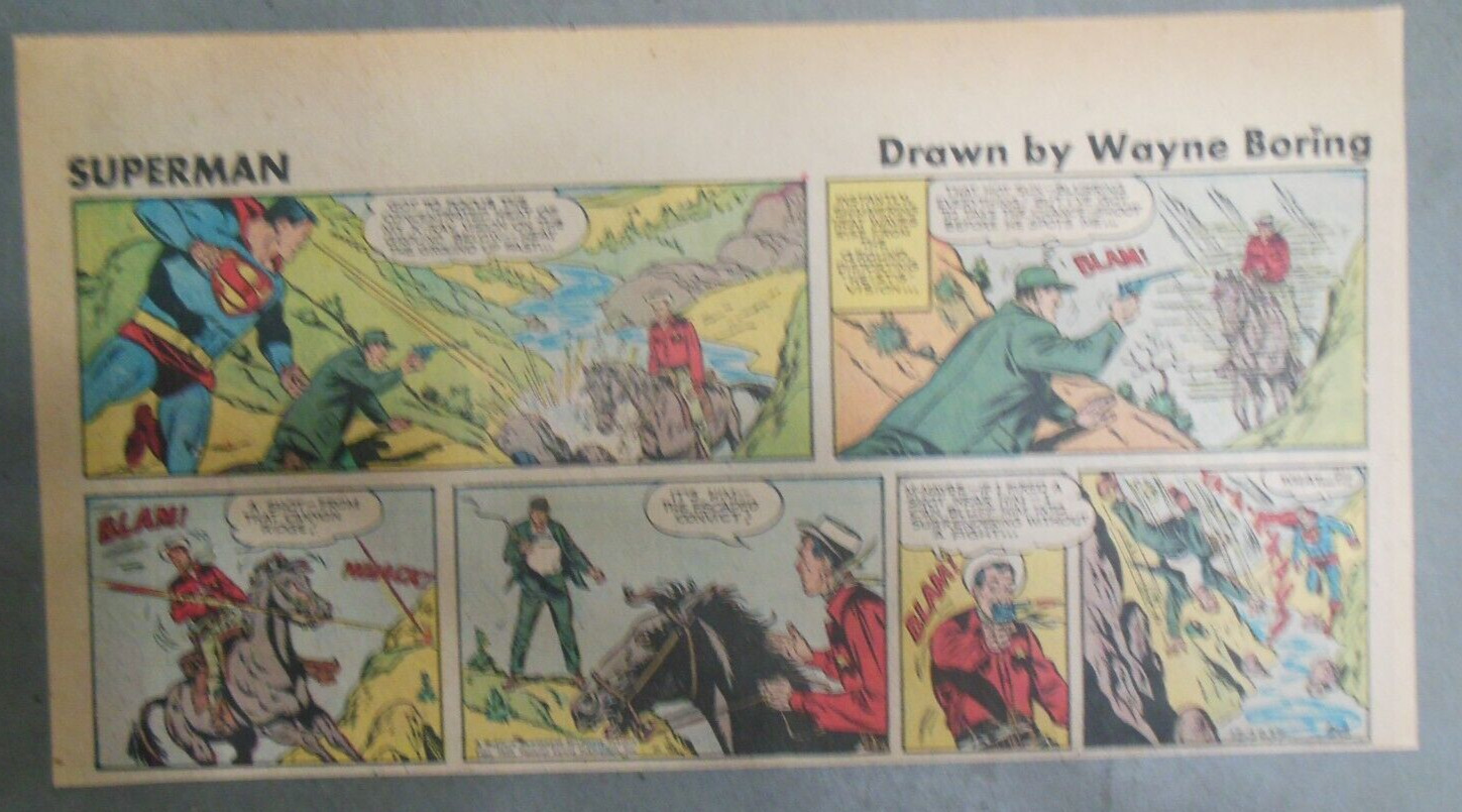 Superman Sunday Page #948 by Wayne Boring from 12/29/1957 Size ~7.5 x 15 inches | Comic Books ...