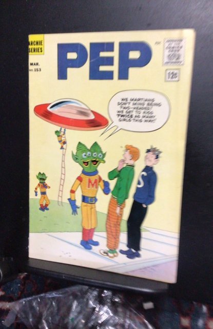 Pep Comics #153 (1962) Aliens covered! High-grade key! VF Wytheville ...