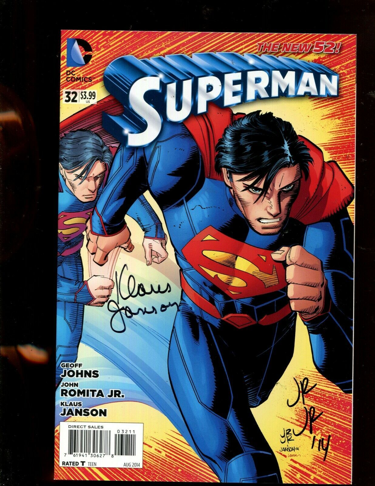 Superman #32 (9.2) Signed by John Romita JR & Klaus Janson! | Comic Books - Modern Age, DC ...