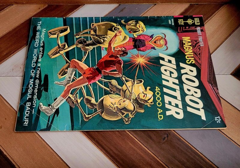 Magnus ROBOT FIGHTER: 4000 AD #15 VG (Gold Key 1966) vs MOGUL BADUR (12 ...