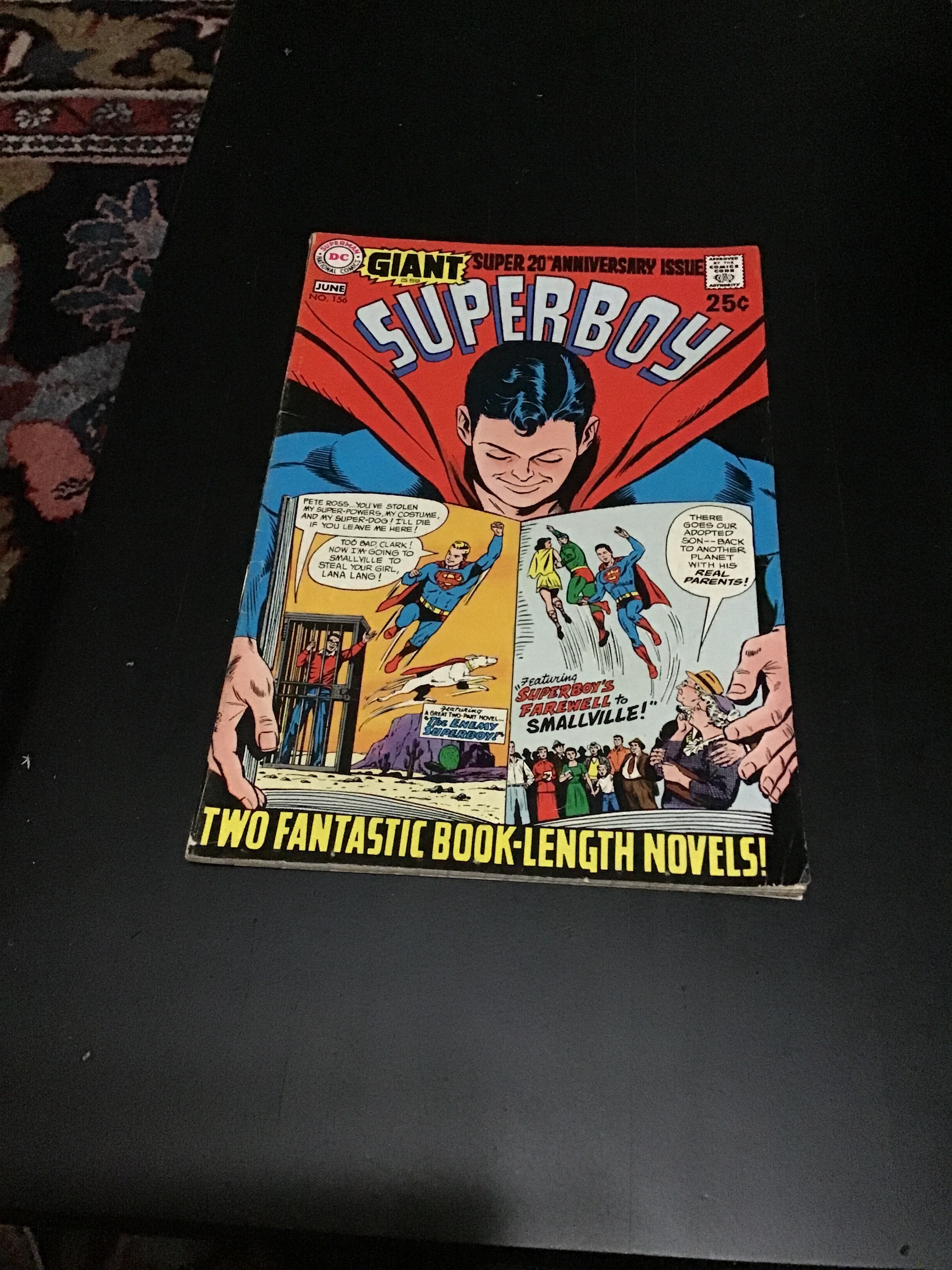 Superboy #156 (1969) Giant size key! Young Lex Luthor! VF+ Wytheville ...