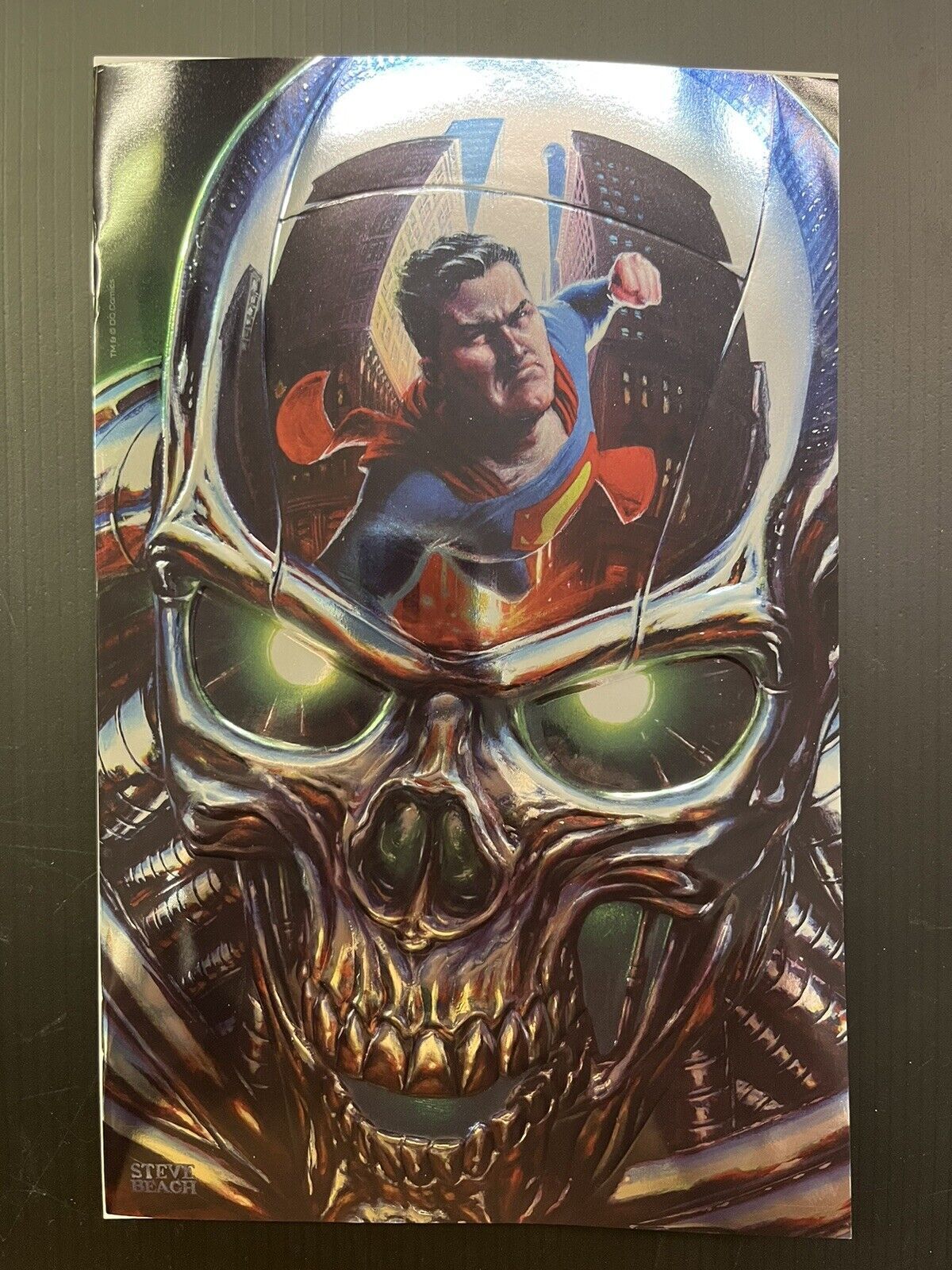 Action Comics #1051 Steve Beach Foil Embossed Variant NM DC Superman ...