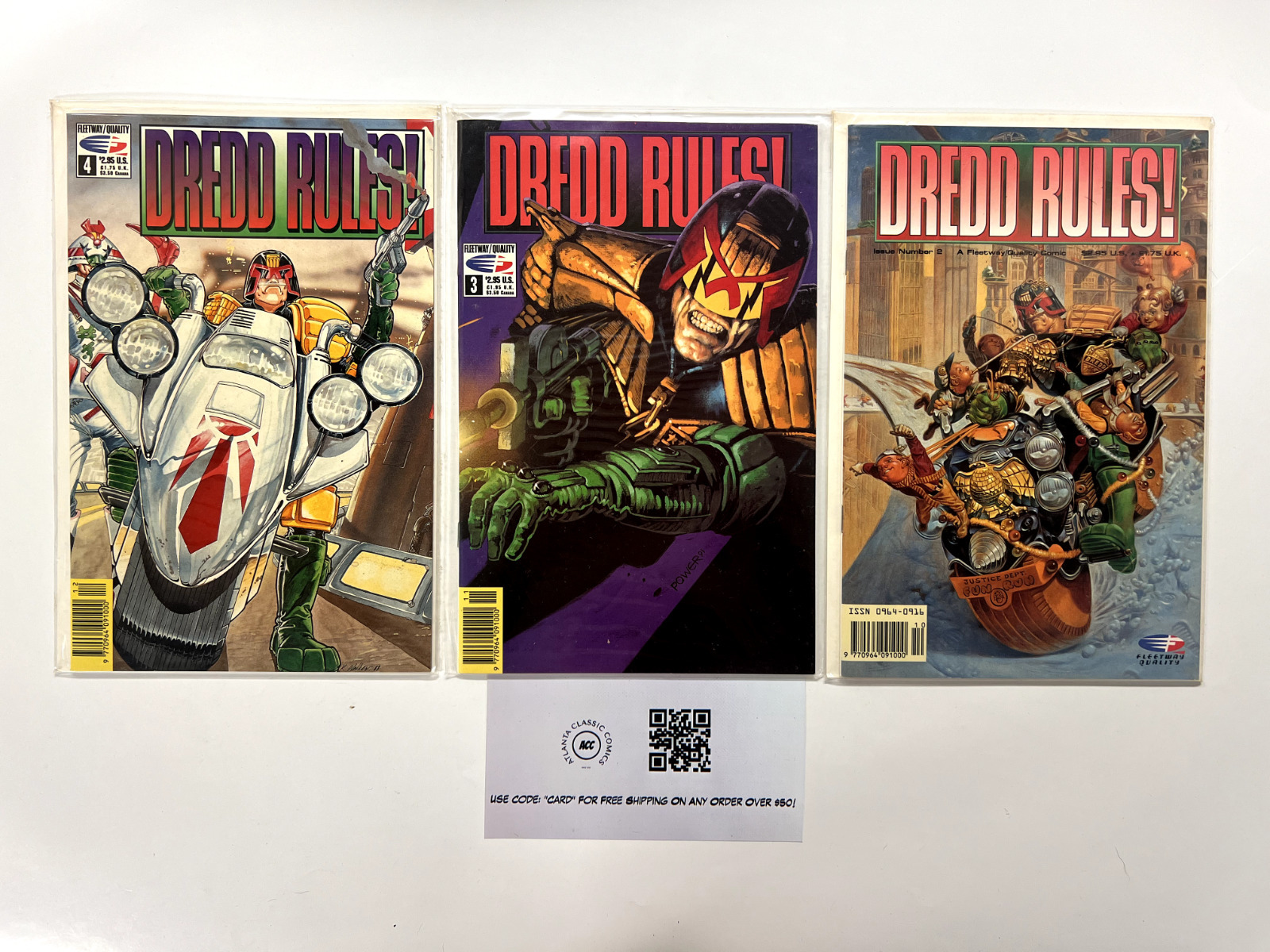3 Dredd Rules Fleetway Quality Comic Books # 2 3 4 92 JS18 | Comic Books - Copper Age, Judge ...