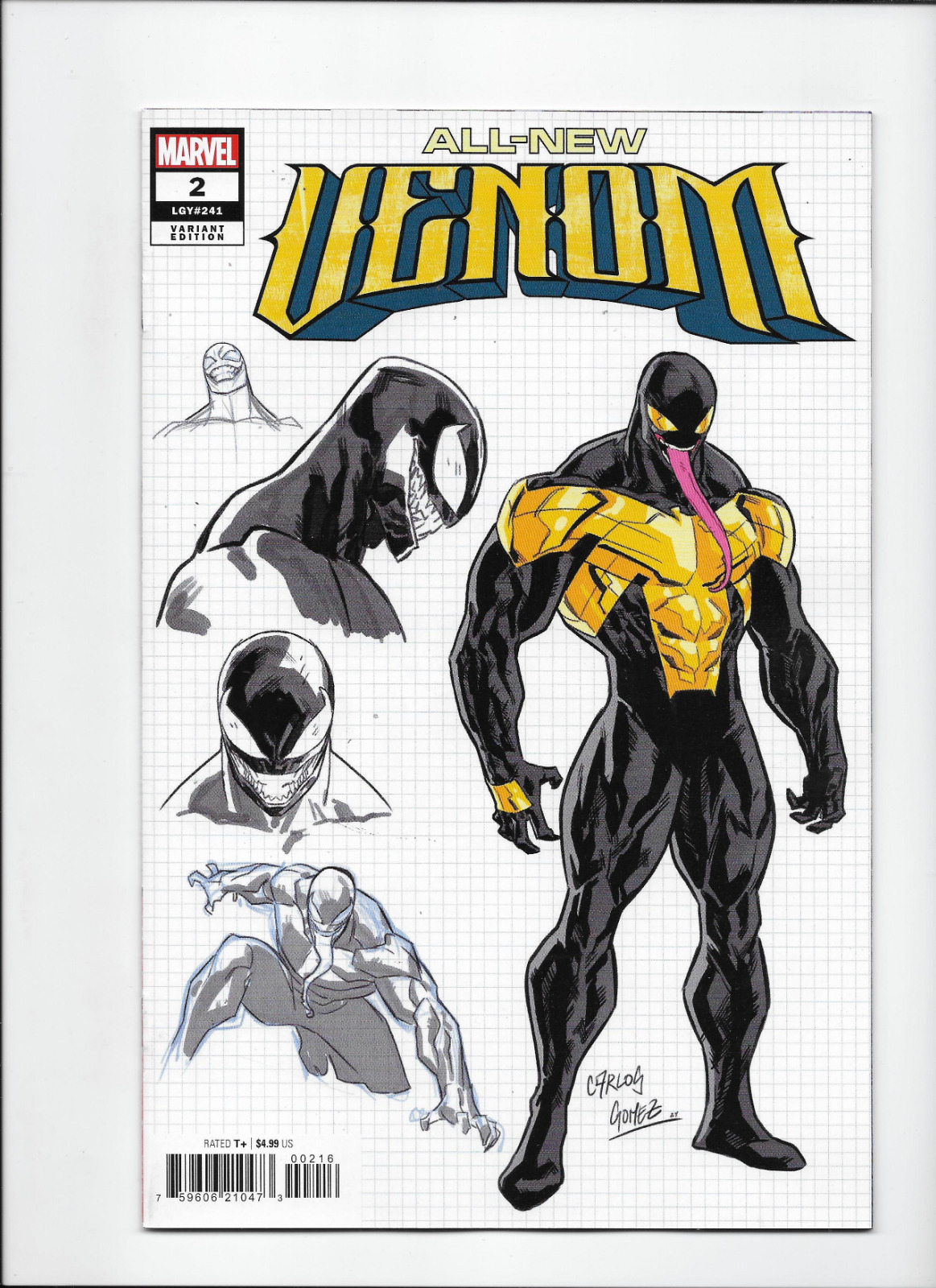 All New Venom #2 1:10 Marvel 2025 Carlos E. Gomez Incentive Variant ...