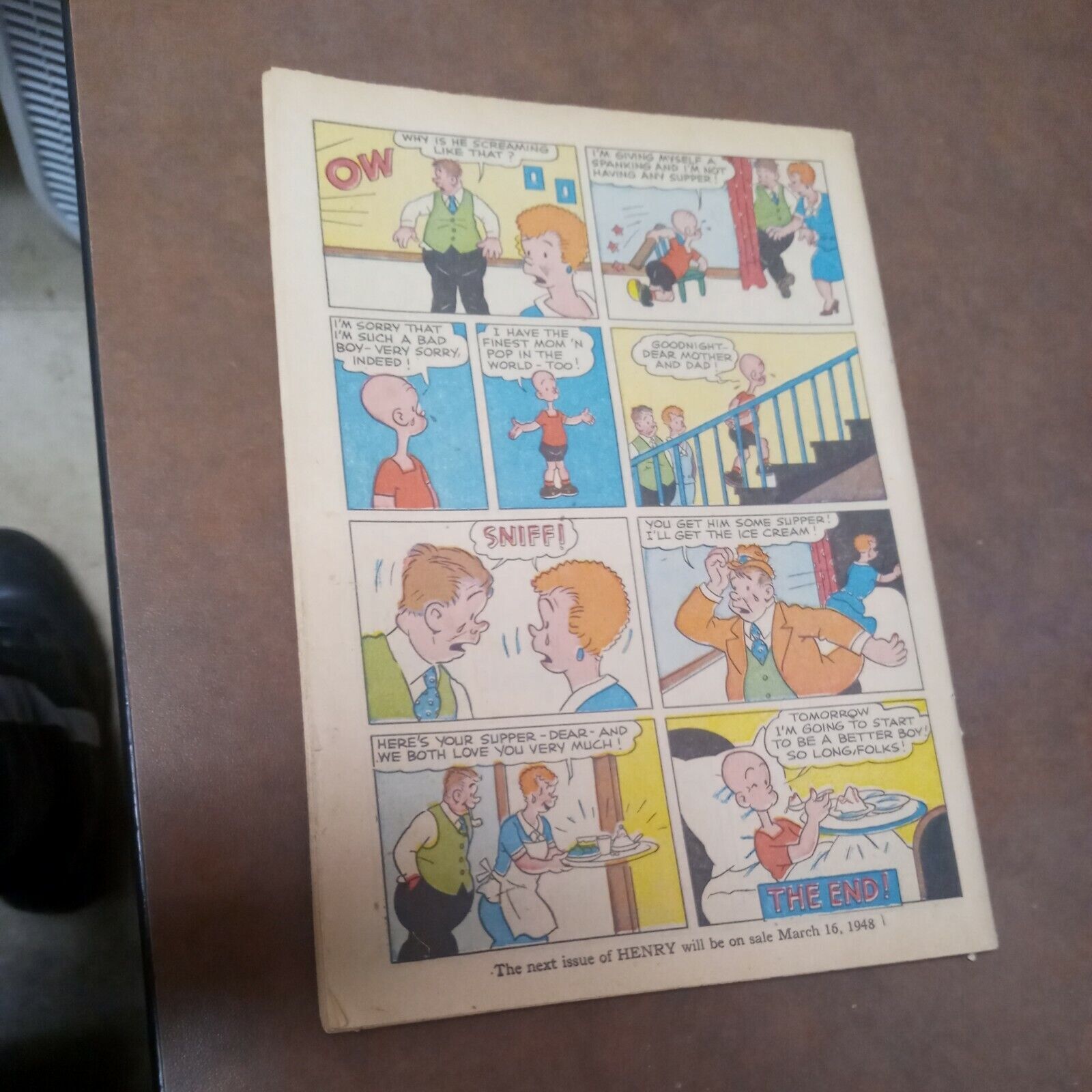 Henry #1 1948- Dell -1st issue- Carl Anderson newspaper comic strip ...