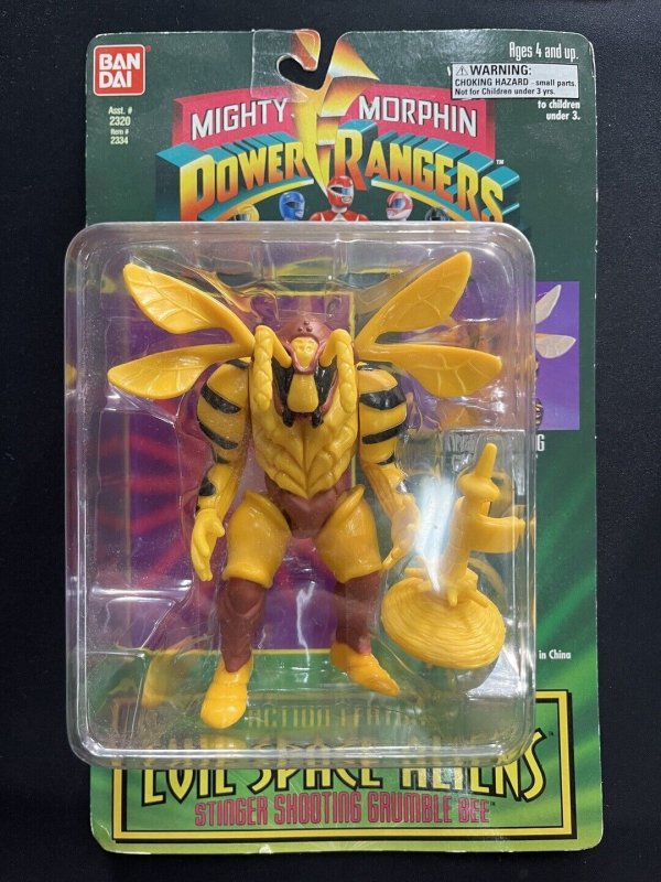 Mighty Morphin Power Rangers Evil Space Aliens Stinger Shooting Grumble ...