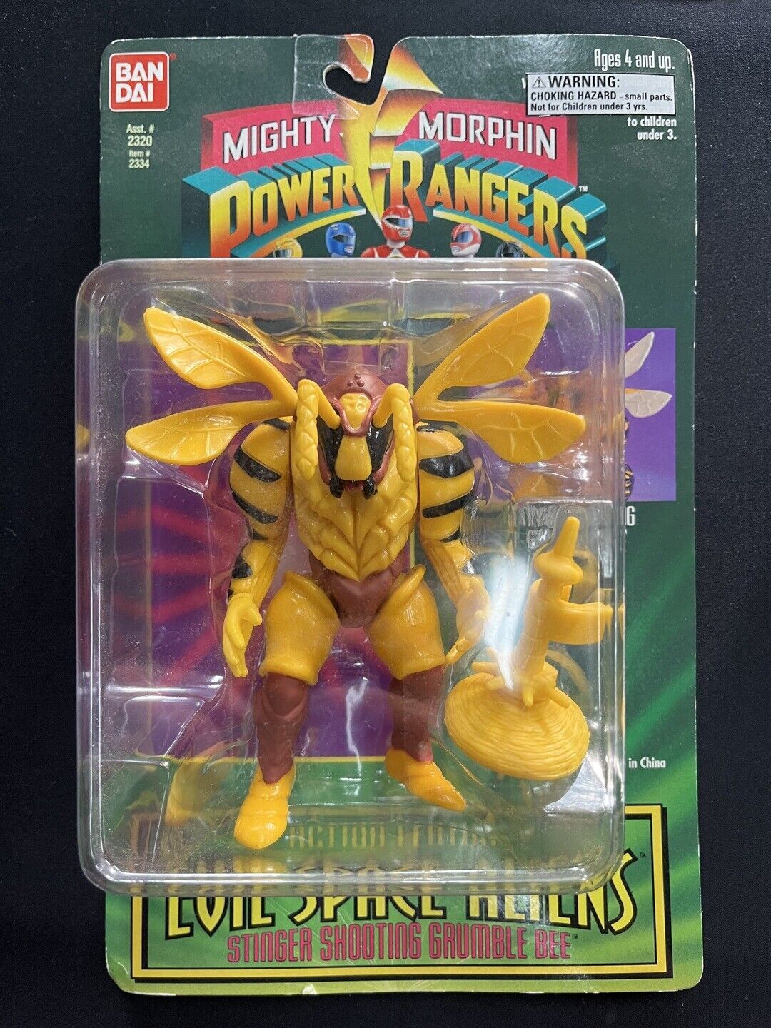 Mighty Morphin Power Rangers Evil Space Aliens Stinger Shooting Grumble ...