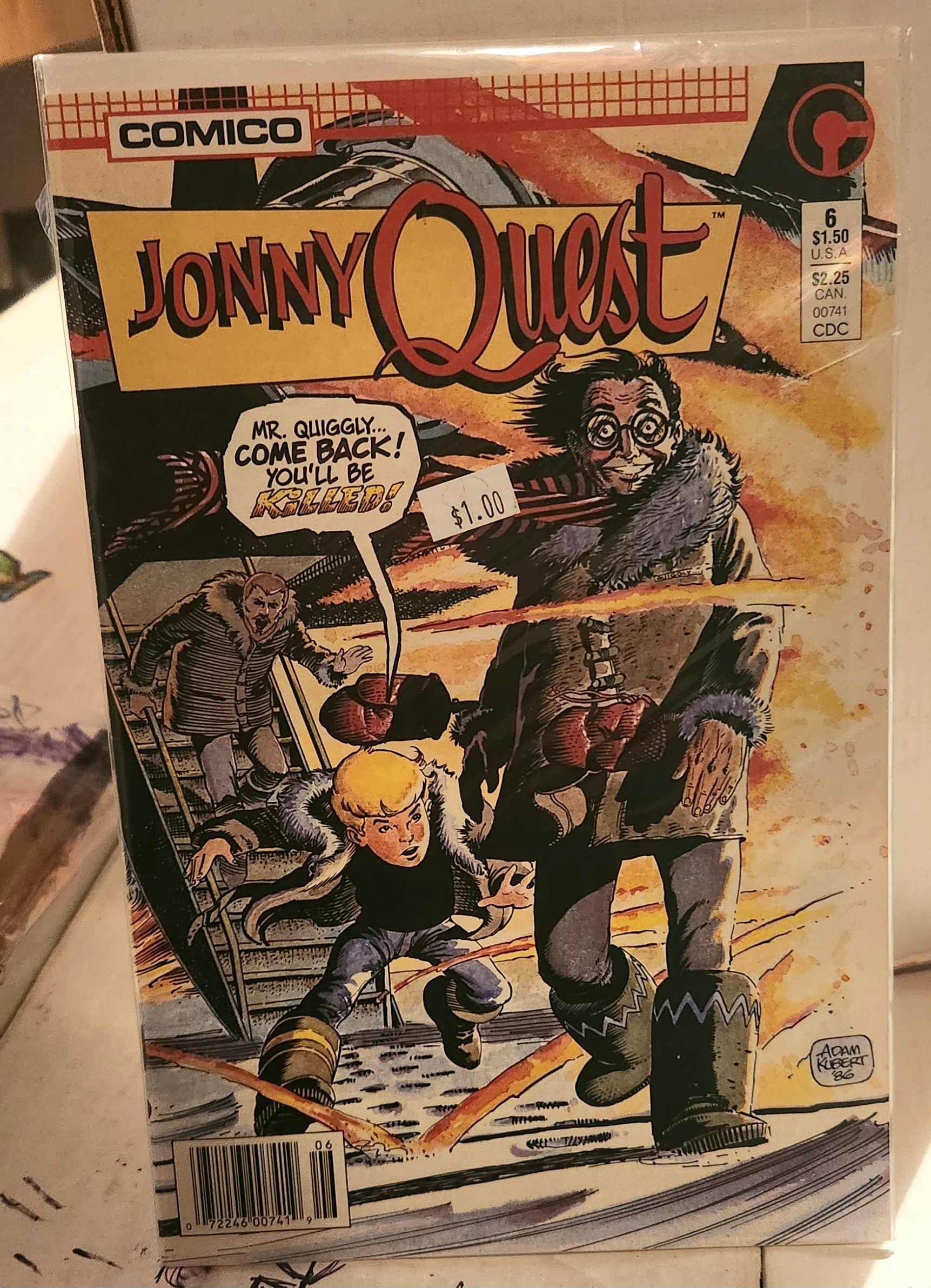 Jonny Quest #1(x2)-6 LOT! 1986 Comico 7 BOOKS RARE SERIES RARE KEYS ...