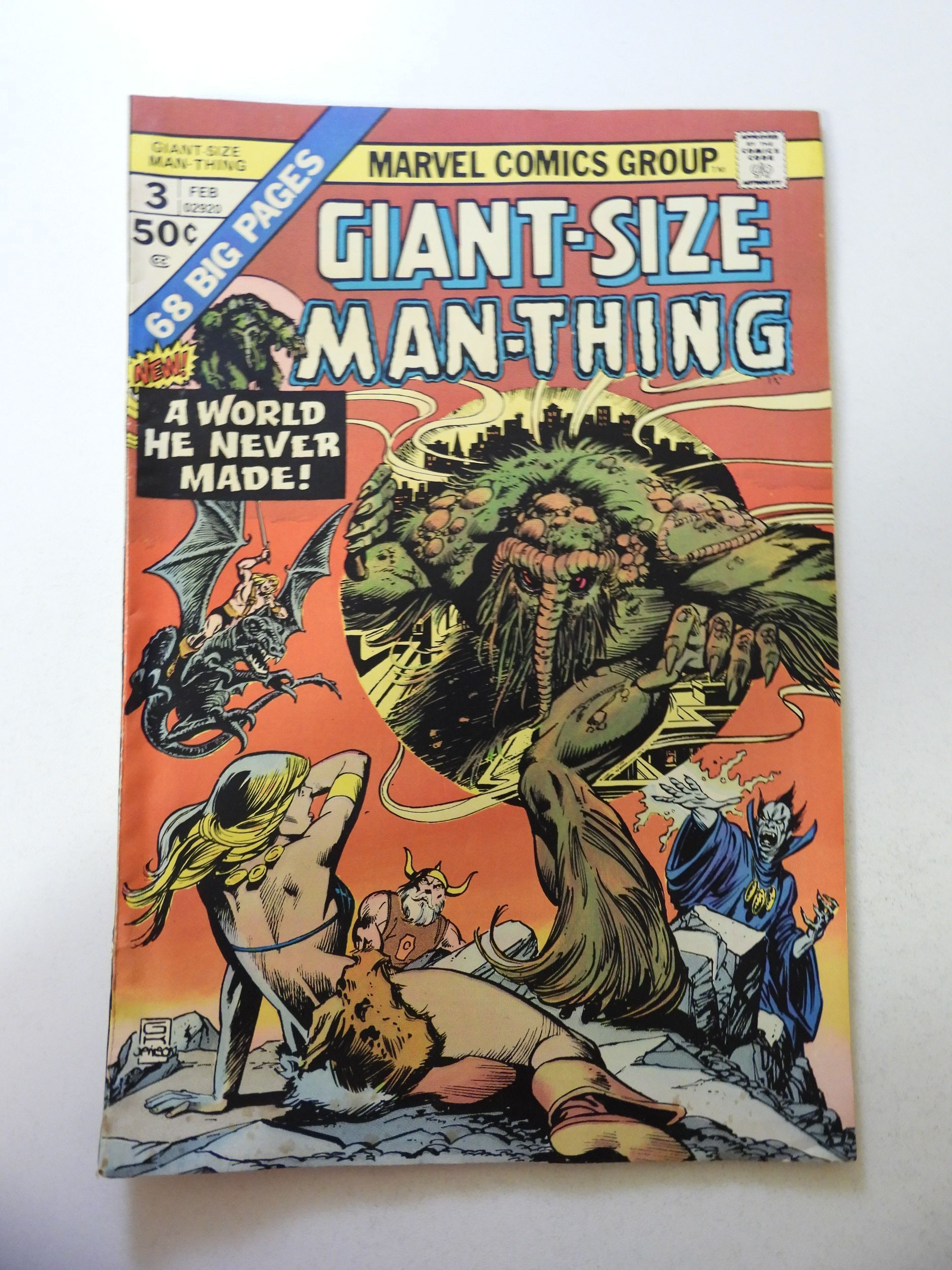 Giant-Size Man-Thing #3 (1975) FN Condition MVS Intact | Comic Books ...