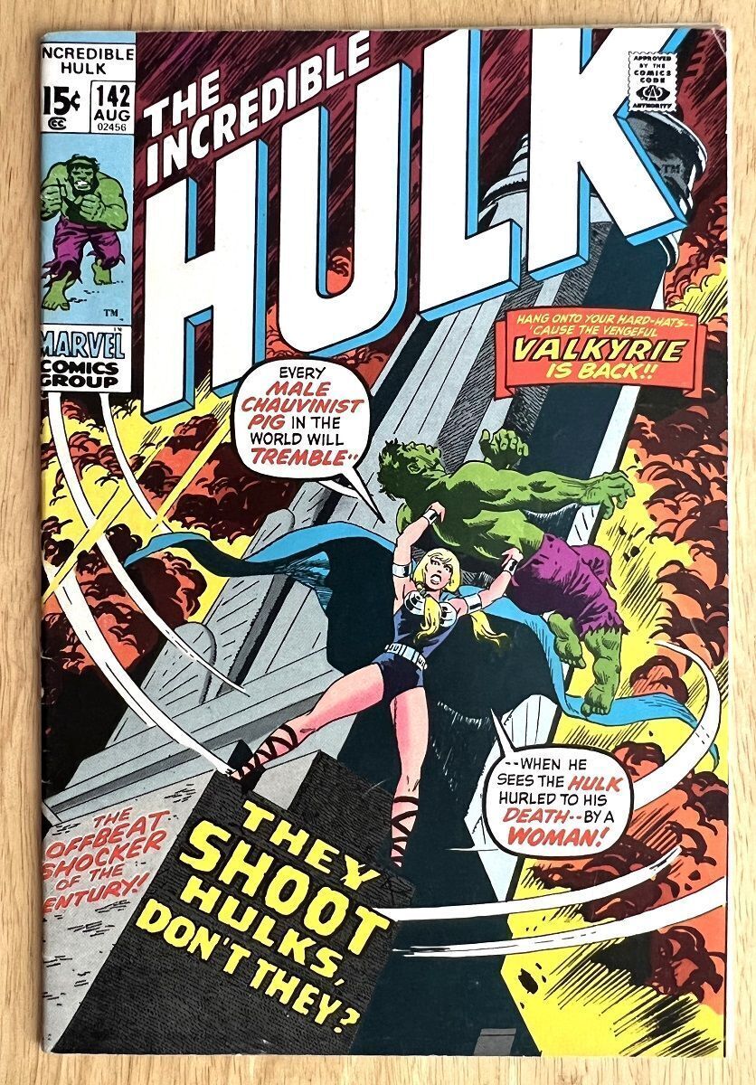 Incredible Hulk 142 Valkyrie 1st Appearance (1971) B7 | Comic Books ...