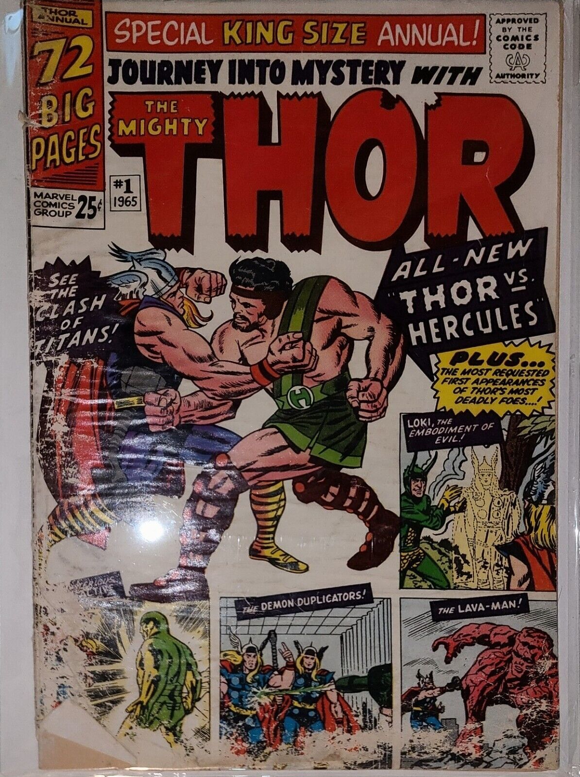 Journey into mystery annual 1 1965. PR. 1st appearance of Hercules ...