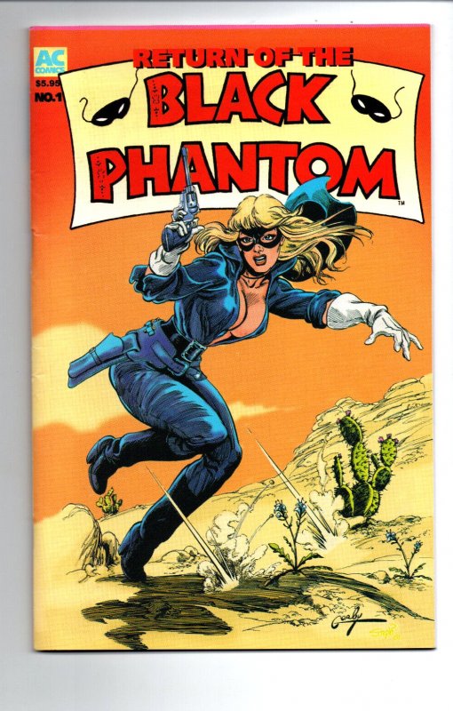 Return of Black Phantom #1 - Heroine Western - Reprint -AC Comics ...