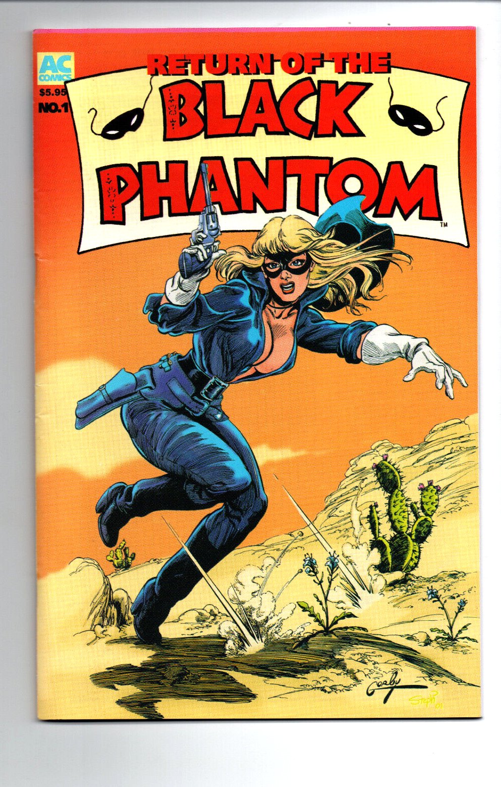 Return of Black Phantom #1 - Heroine Western - Reprint -AC Comics ...