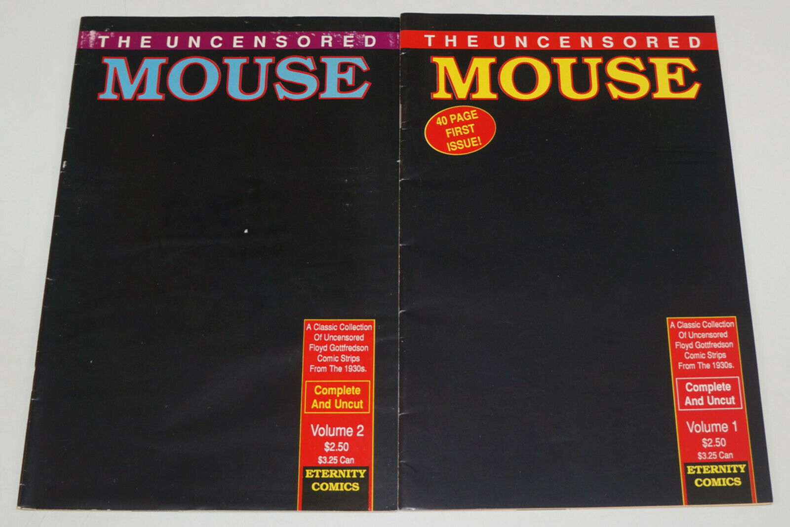 Uncensored Mouse #1-2 FN complete series - disney's banned mickey mouse ...