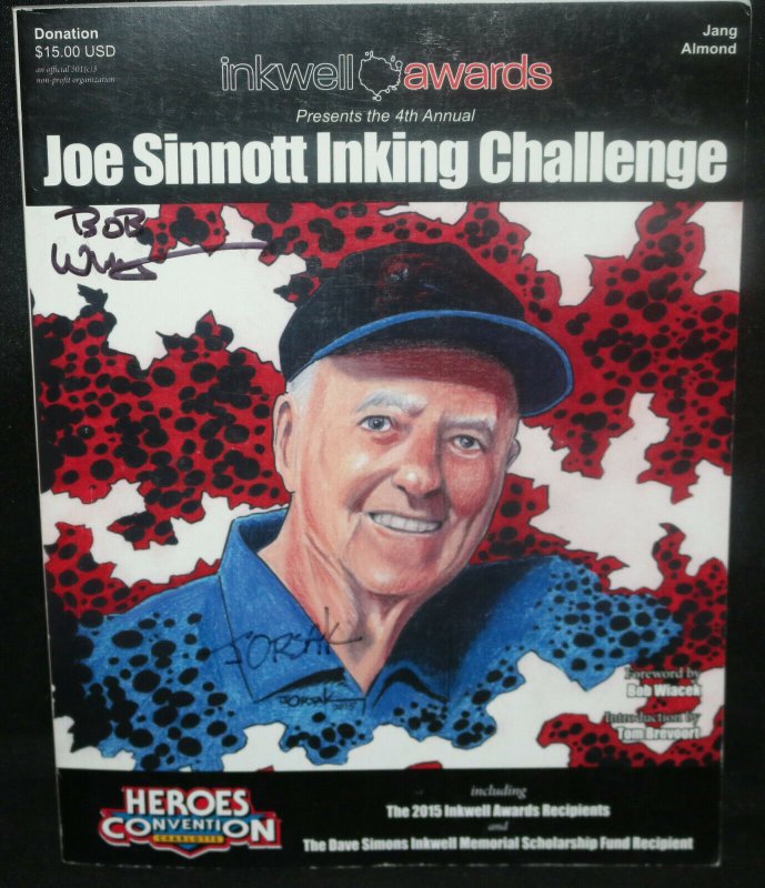 Heroes Con Inkwell Awards Book - Signed by Joe Sinnott, Bob Wiacek ...