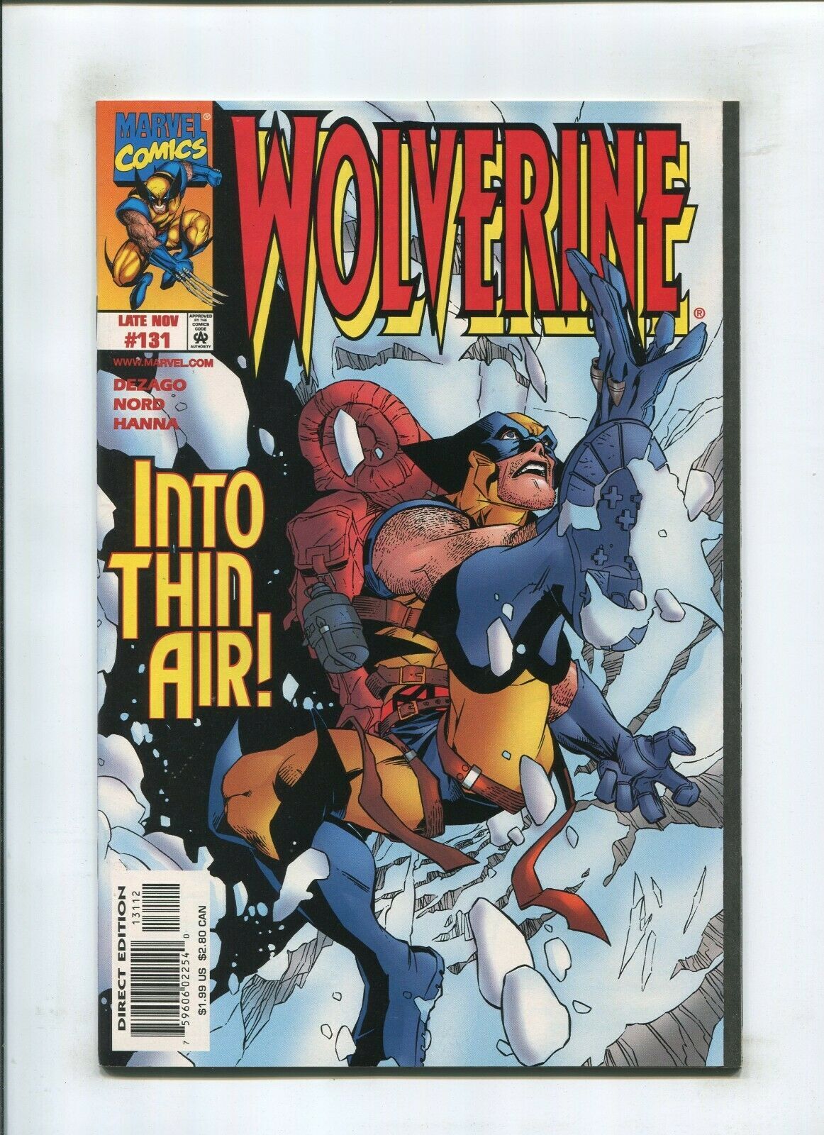 Wolverine #131 (9.2) *Fisherman* Into Thin AIR 1998 | Comic Books ...