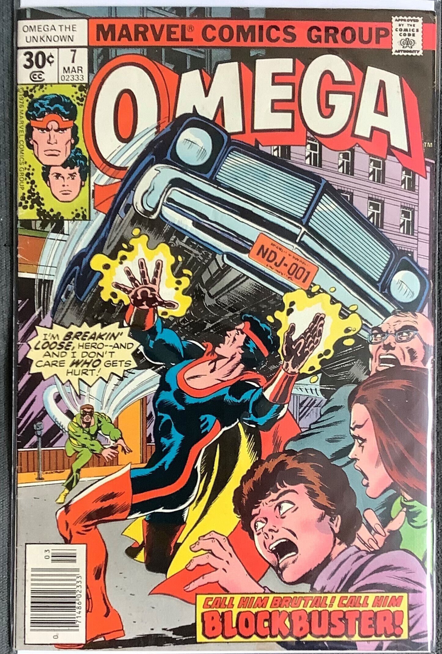 Omega the Unknown #7 Newsstand Edition (1977, Marvel) VF | Comic Books ...