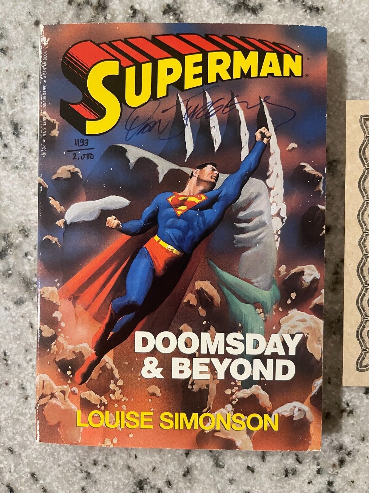 Superman Doomsday & Beyond SIGNED By Louise Simonson DC Comics Book ...