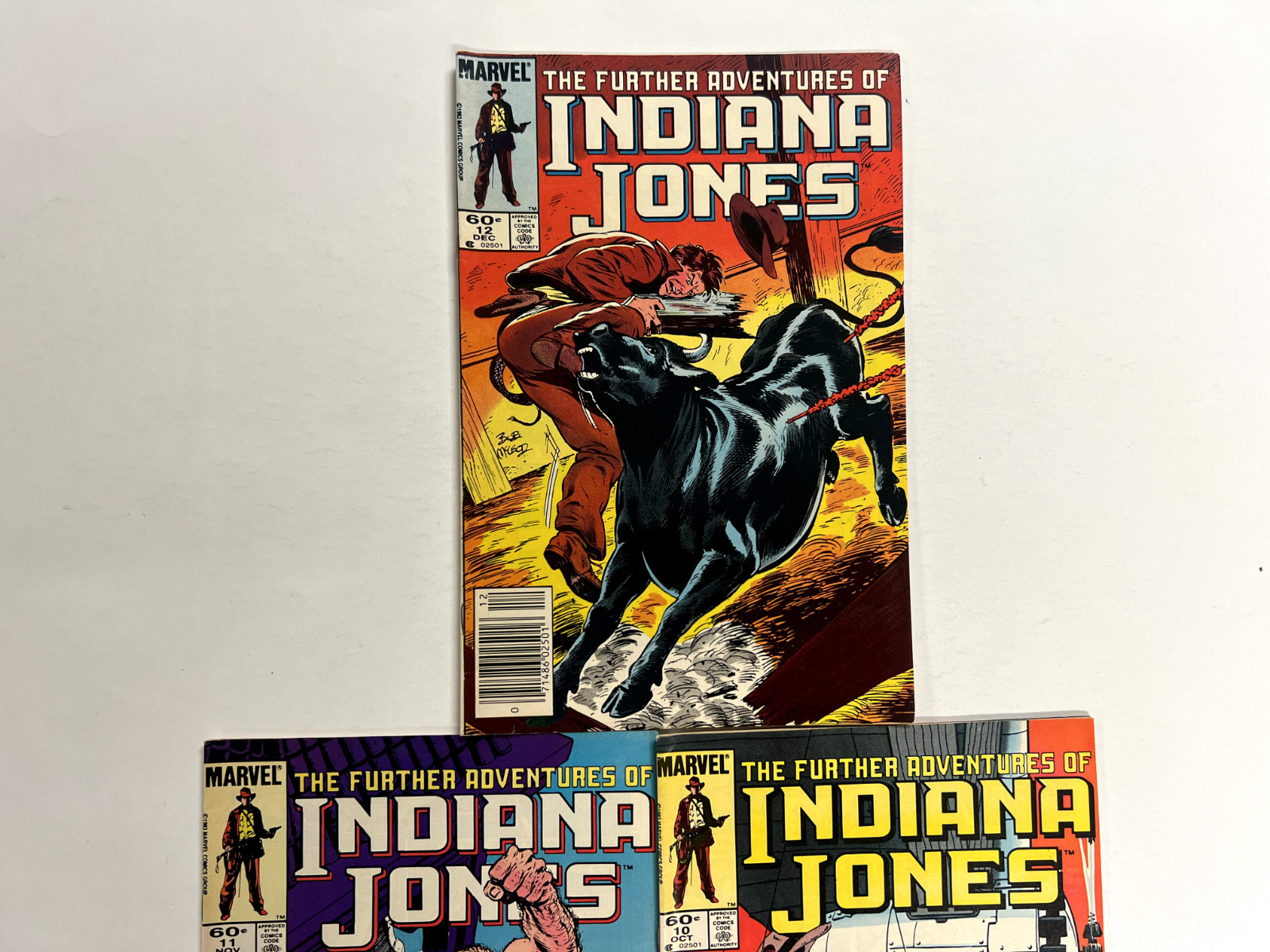 3 Indiana Jones Marvel Comic Books #10 11 12 Spiderman Iron-Man Thor 99 ...