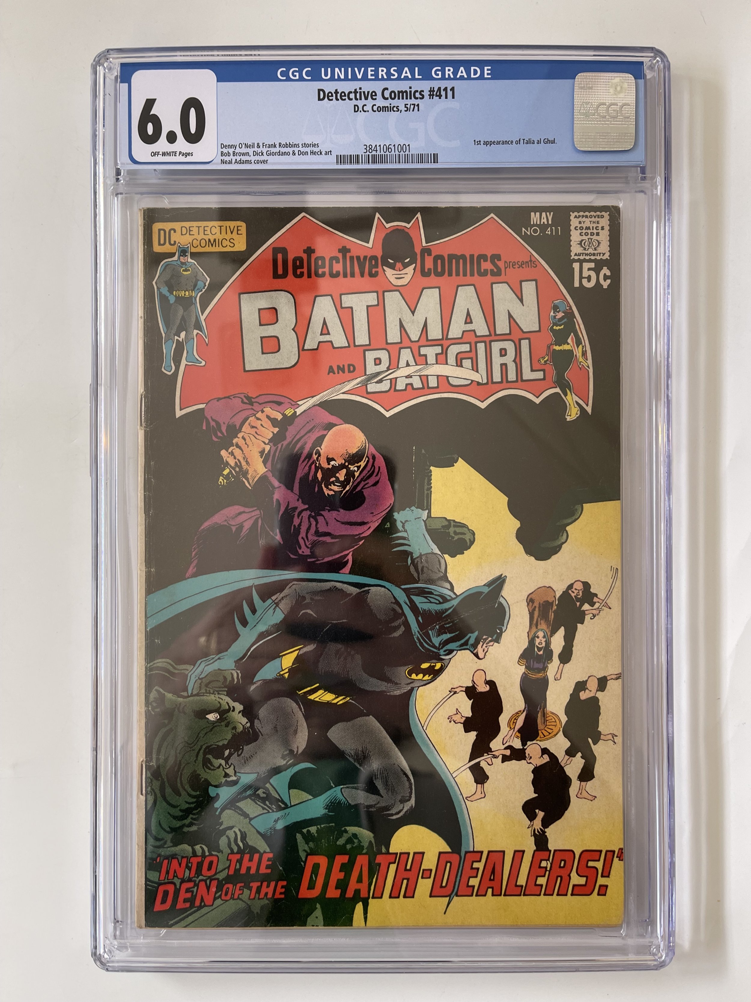 Detective Comics #411 CGC 6.0 First 1st Talia Al Ghul Appearance Batman ...