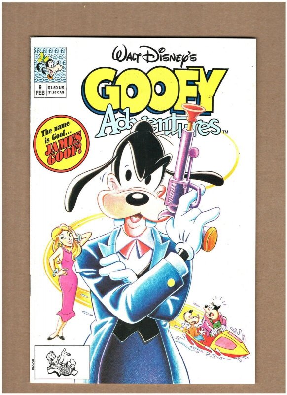 Walt Disney's Goofy Adventures #9 Disney Comics 1991 James Bond VF+ 8.5 ...