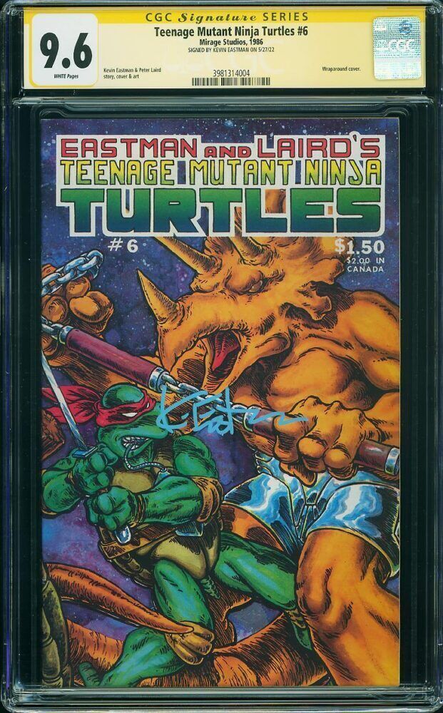 Teenage Mutant Ninja Turtles #6 (Mirage, 1986) CGC 9.6 Signed | Comic ...