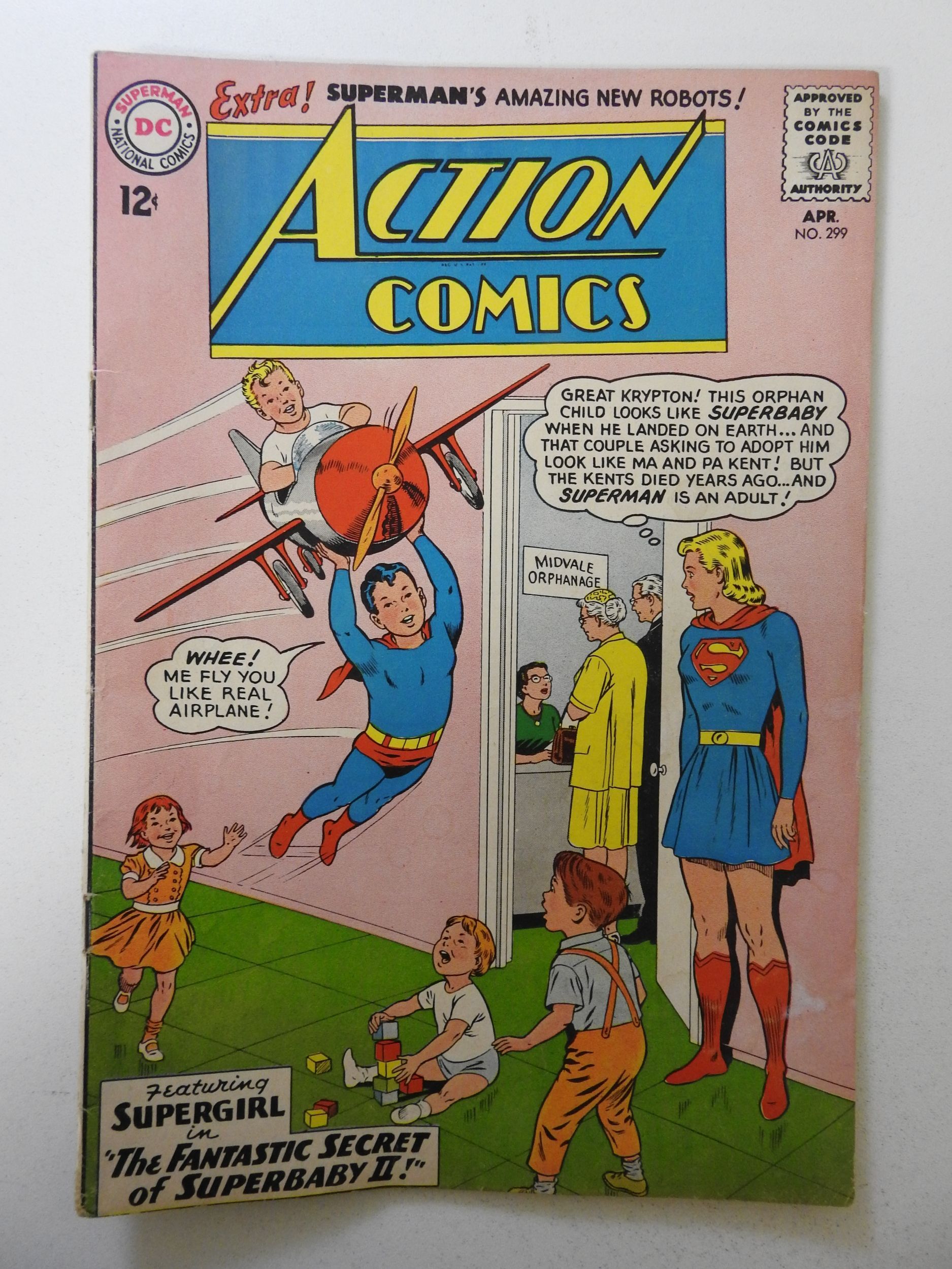 Action Comics #299 VG Condition moisture stain | Comic Books - Silver ...