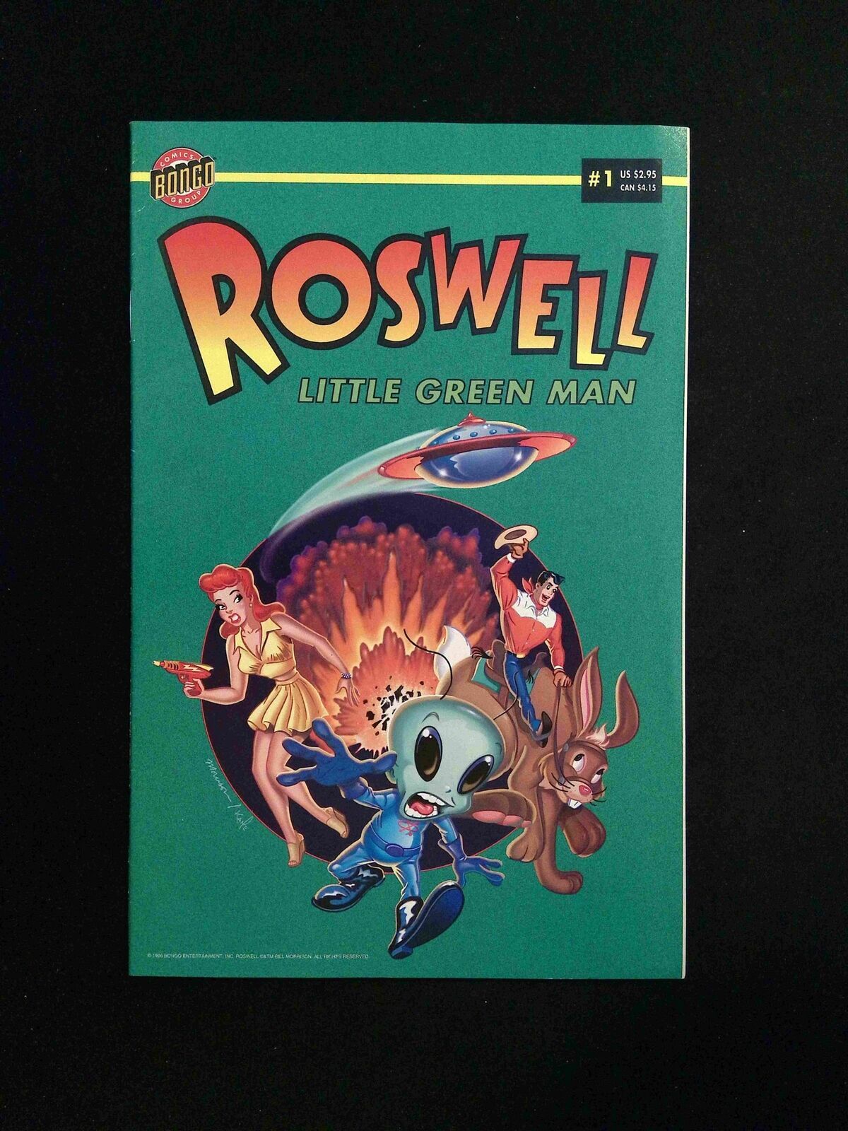 Roswell Little Green Man #1 Bongo Comics 1996 VF+ | Comic Books ...