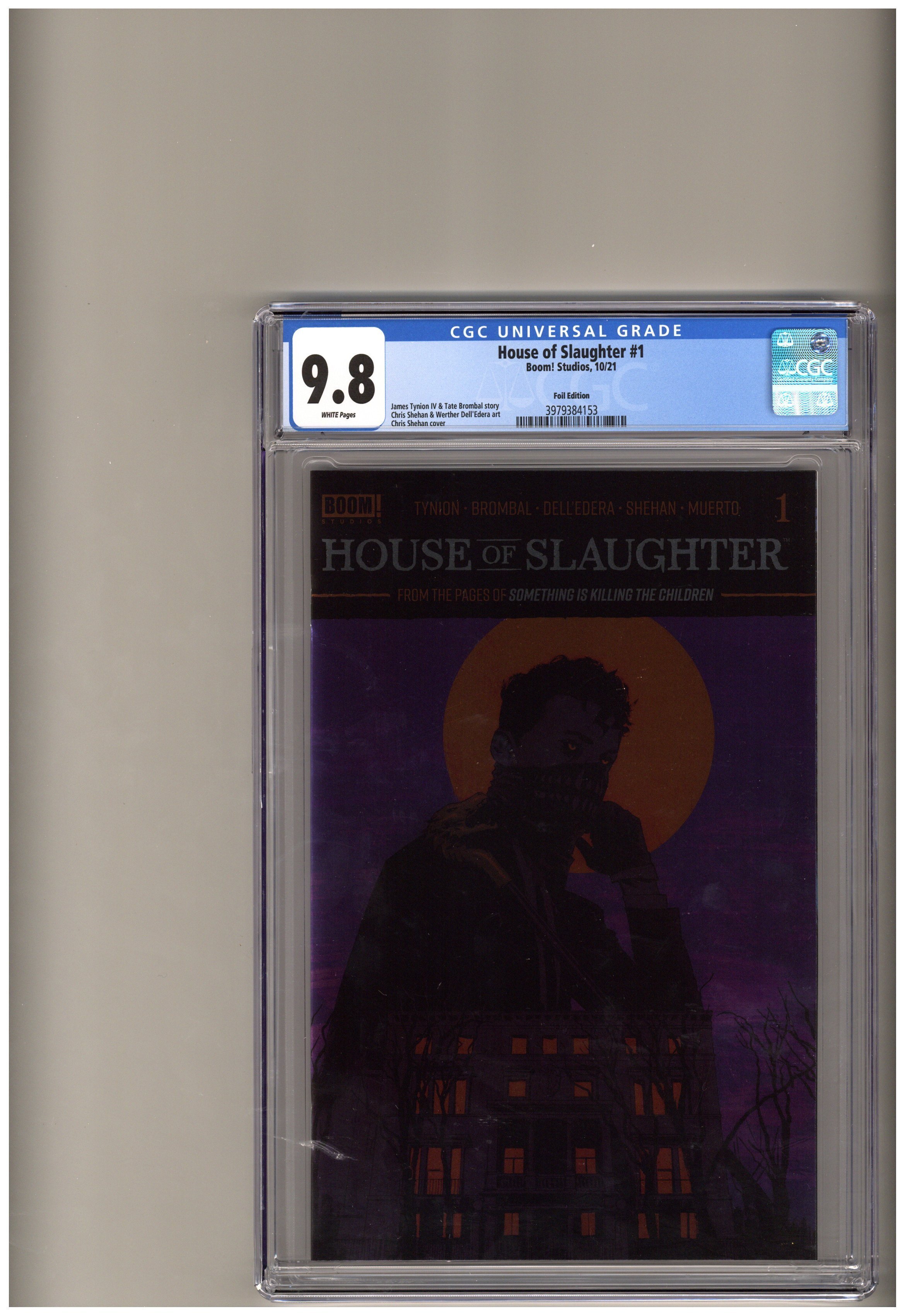 House of Slaughter #1 Purple Foil Variant CGC 9.8 Gorgeous Slab White ...