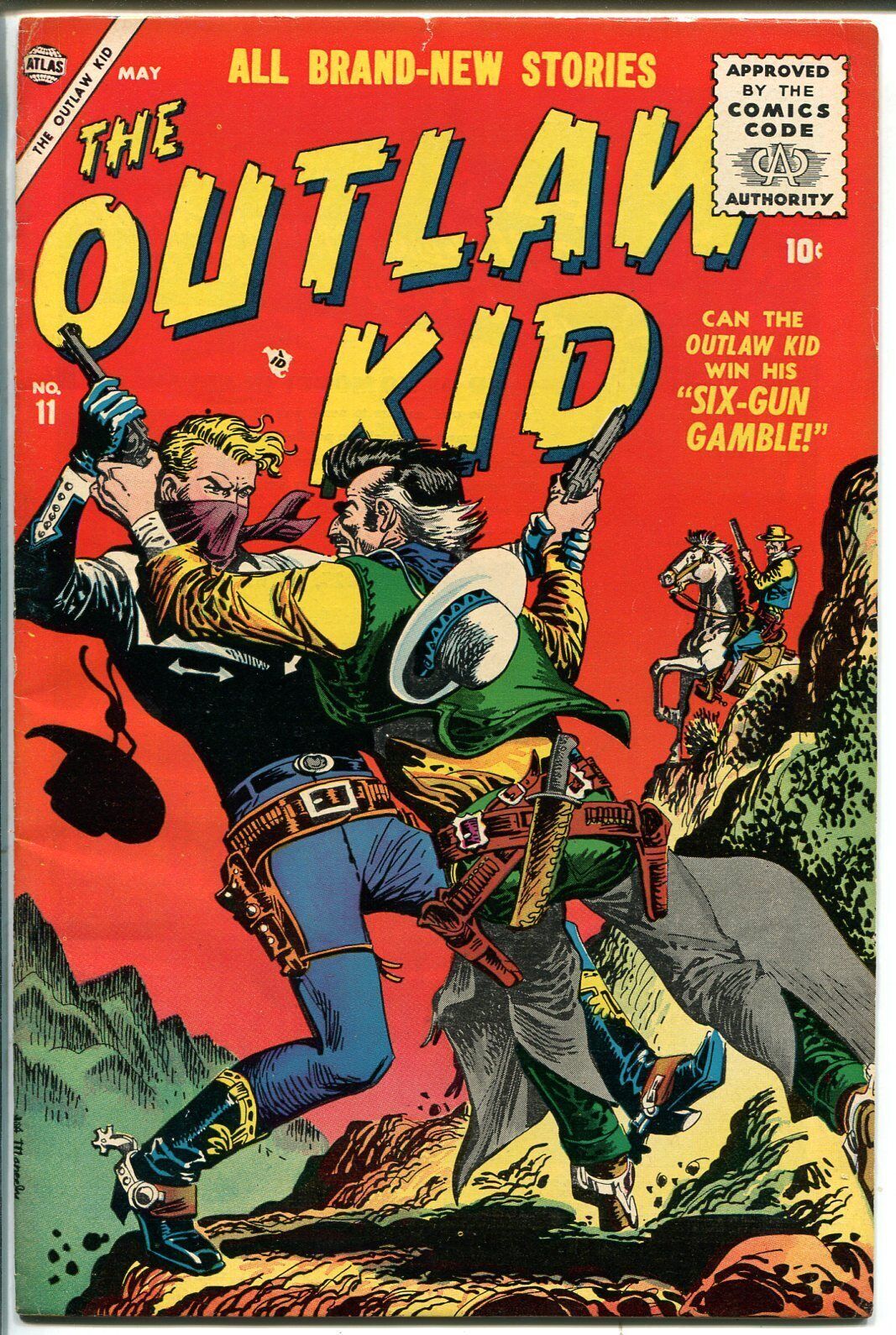 Outlaw Kid #11 1956-Atlas-Joe Maneely cover-Doug Wilding art-VF | Comic ...