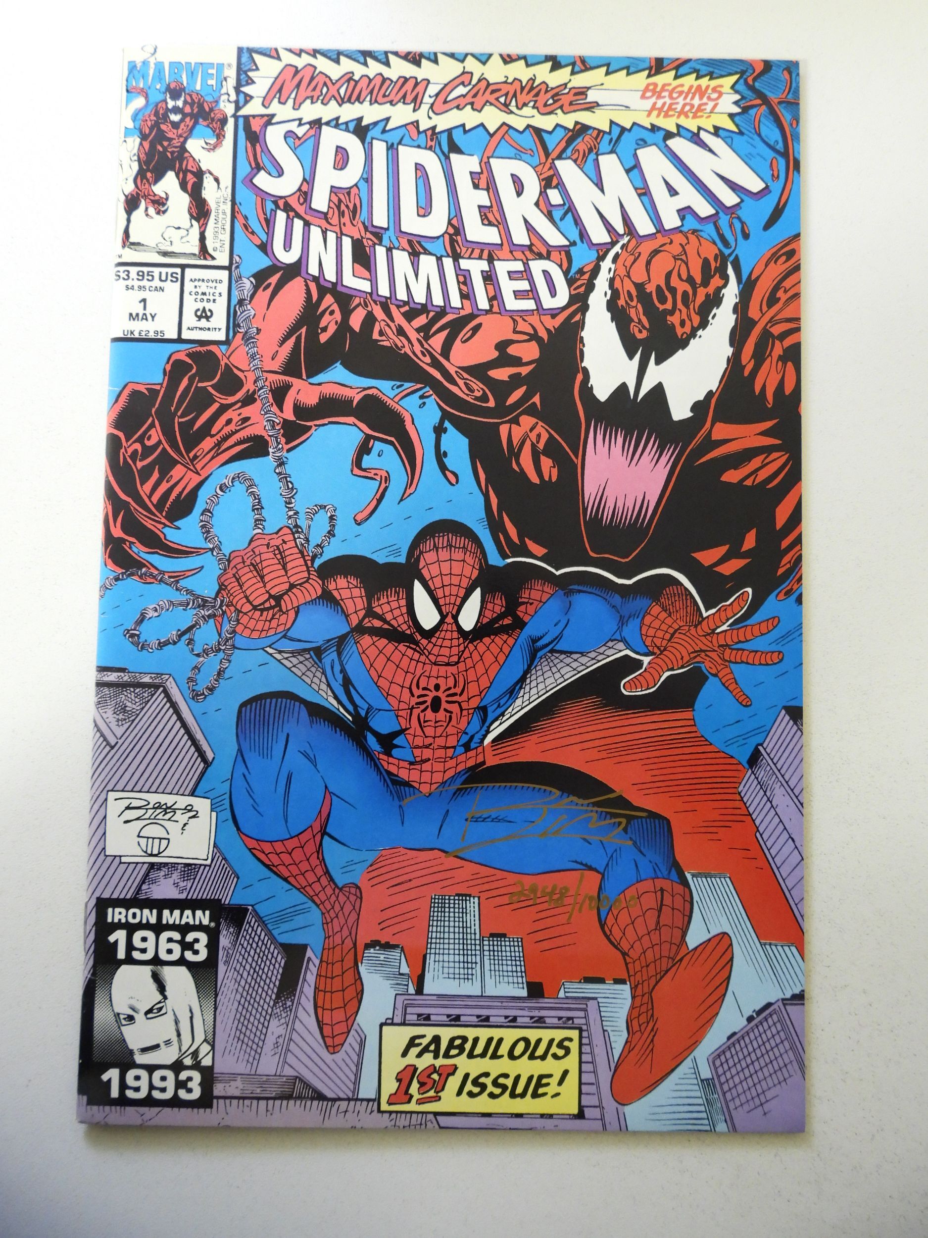 Spider-Man Unlimited #1 Signed by Ron Lim W/ COA VF+ Condition | Comic ...