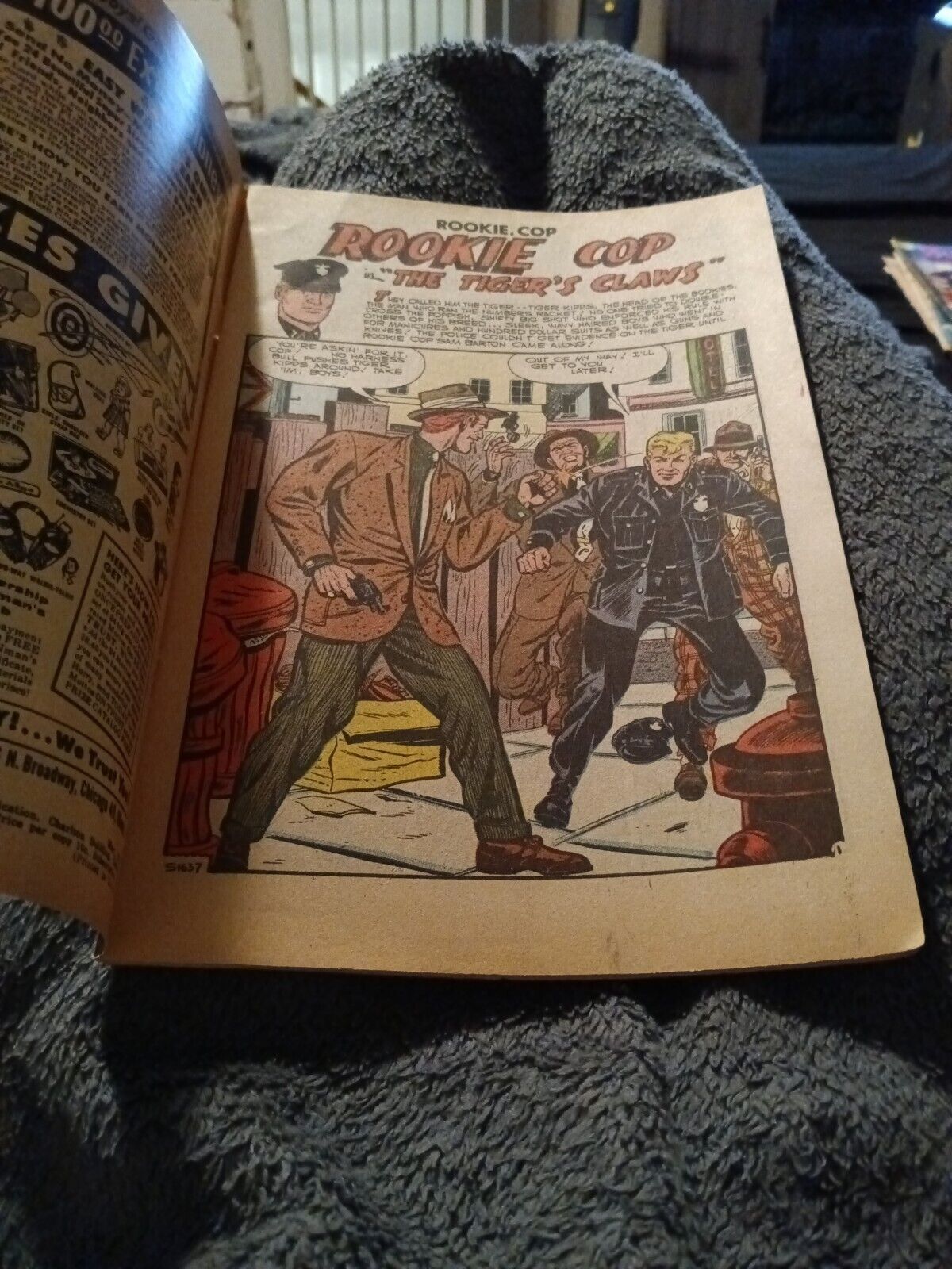 exciting adventures of the ROOKIE COP #32 Charlton comics 1957 silver ...