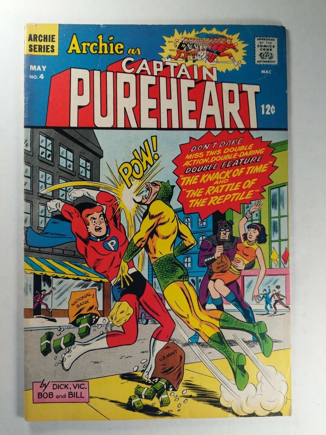 Archie as Captain Pureheart #4 FN Marvel Comics C16A | Comic Books ...