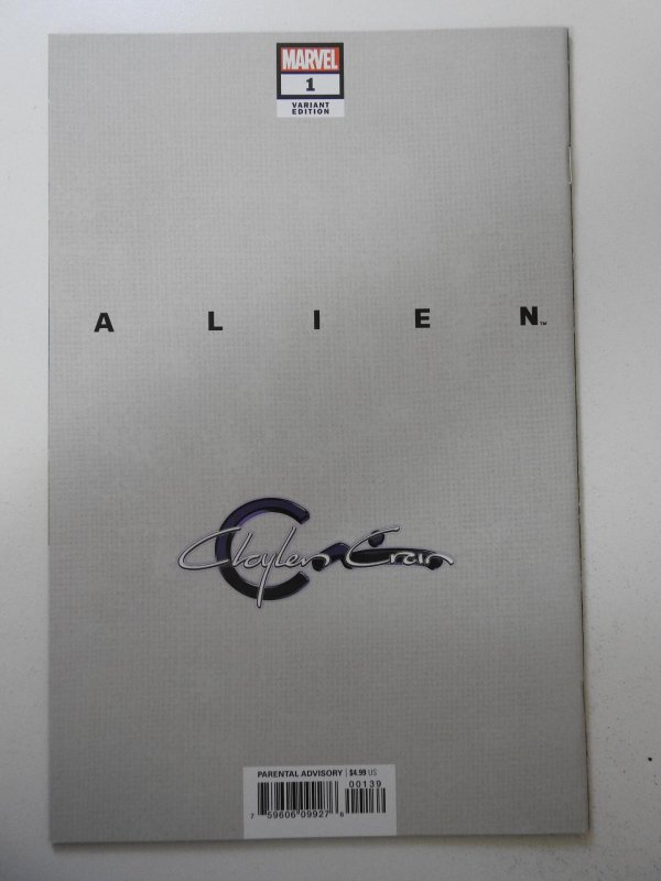 Alien #1 Virgin Variant Signed by clayton Crain W/ Certificate of ...