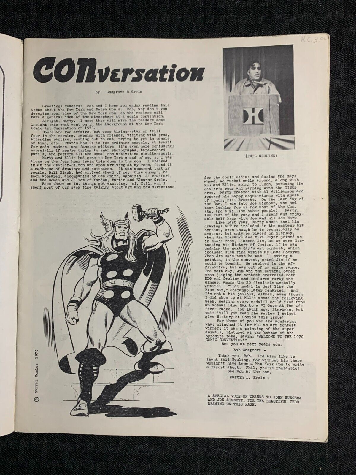 1970 COMIC CRUSADER #10 VG/FN 5.0 New York Comic Art Convention Issue | Comic Books - Bronze Age ...