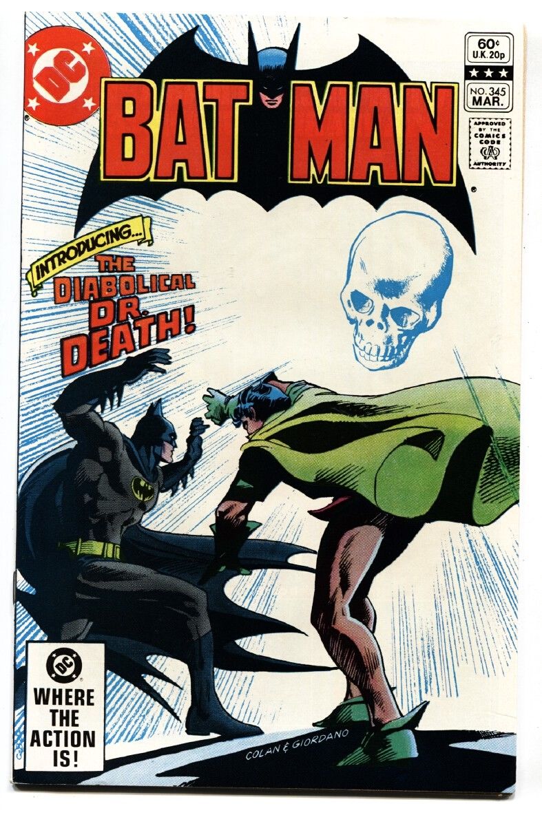 Batman #345 1982--DC comics Introducing Dr Death / HipComic