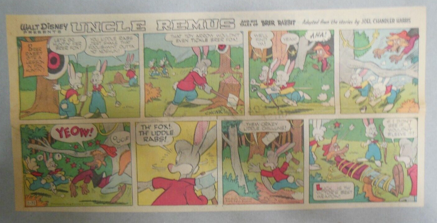 (39/52) Uncle Remus of Tales Brer Rabbit by Walt Disney 1960 Third Page ...
