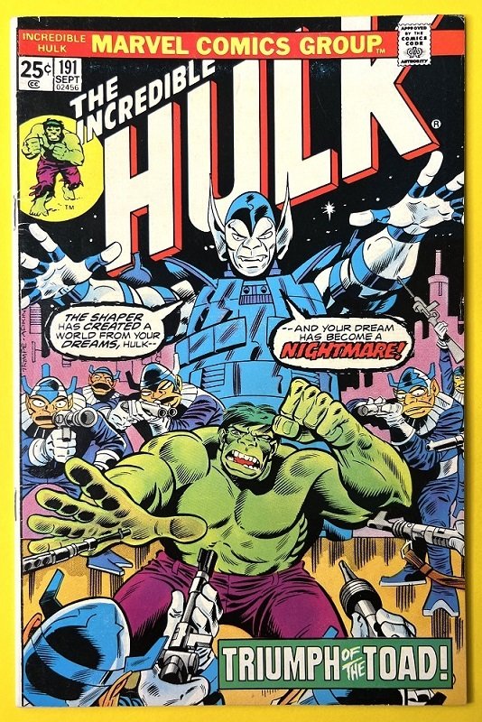 Incredible Hulk 191 TOAD MEN GLORIAN (1975) B2 | Comic Books - Bronze ...