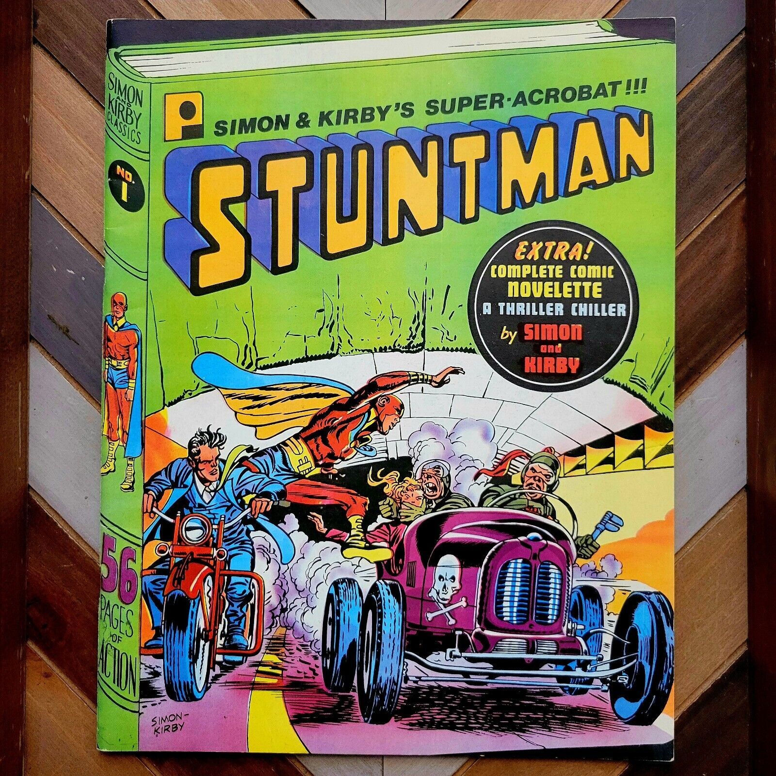 SIMON & KIRBY CLASSICS #1 ft. STUNTMAN (1987) FN/VF Joe Simon & Jack ...