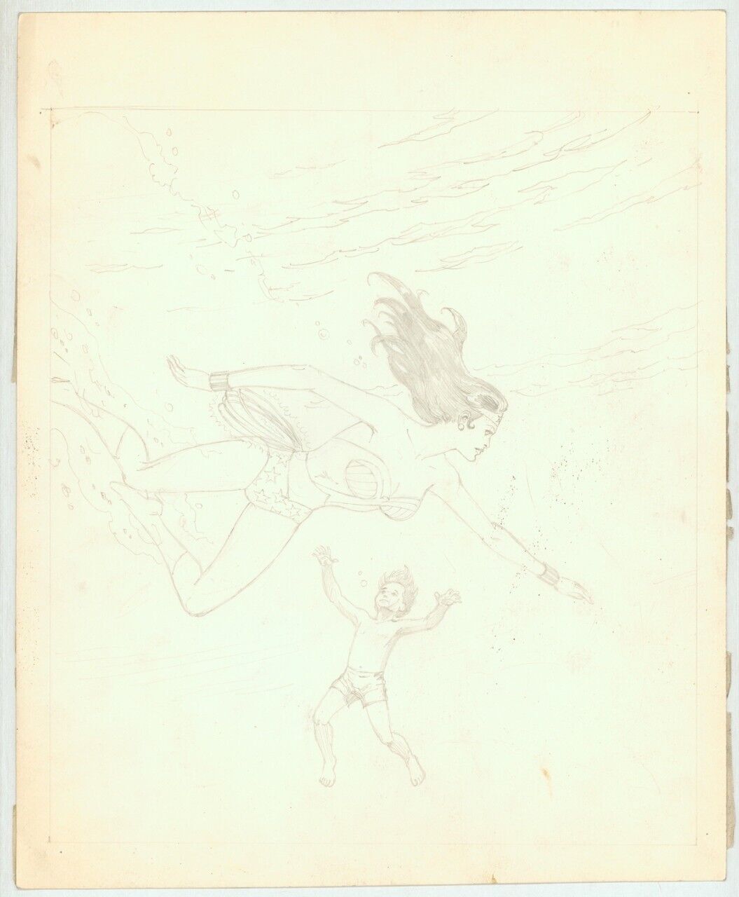 Signed Neal Adams Russ Heath Original Cover Art Wonder Woman Power ...