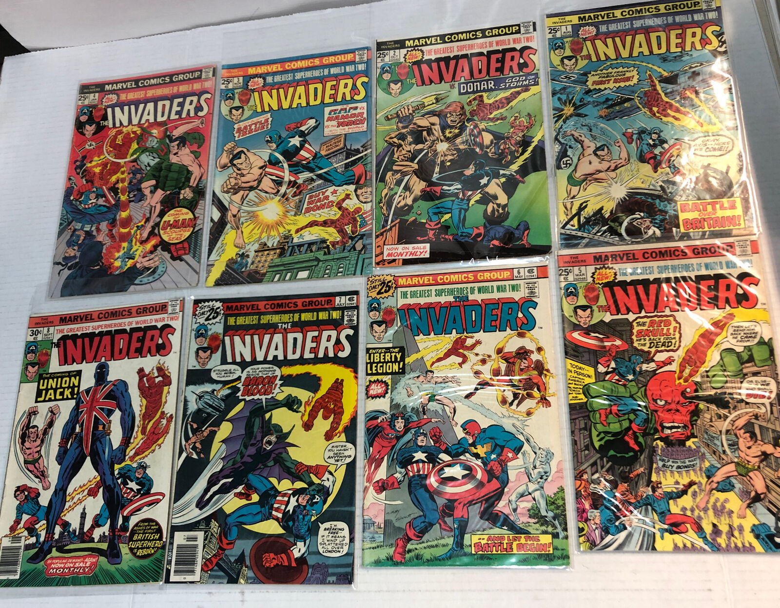 The Invaders (1975) #1-41 + Annual #1 VG/VF- Complete Set ~ Marvel ...