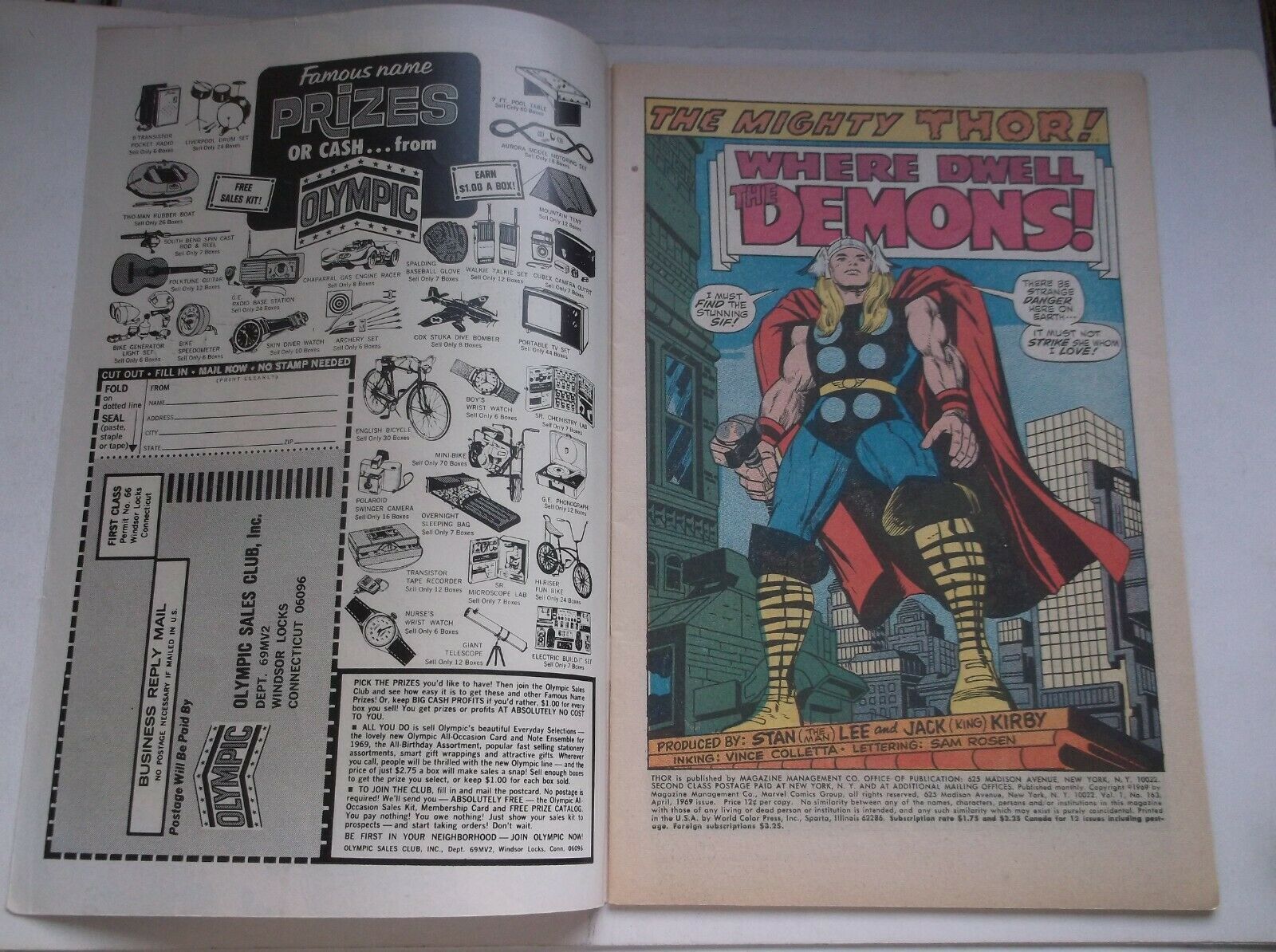 Marvel: the Mighty Thor #163, Goldilocks VS Pluto, 2nd HIM App, Kirby ...