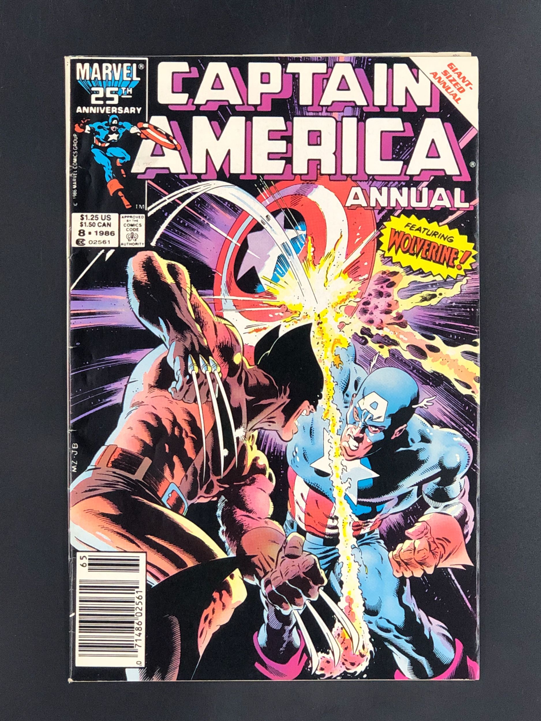 Captain America Annual #8 (1986) Iconic Cover Art by Mike Zeck | Comic ...