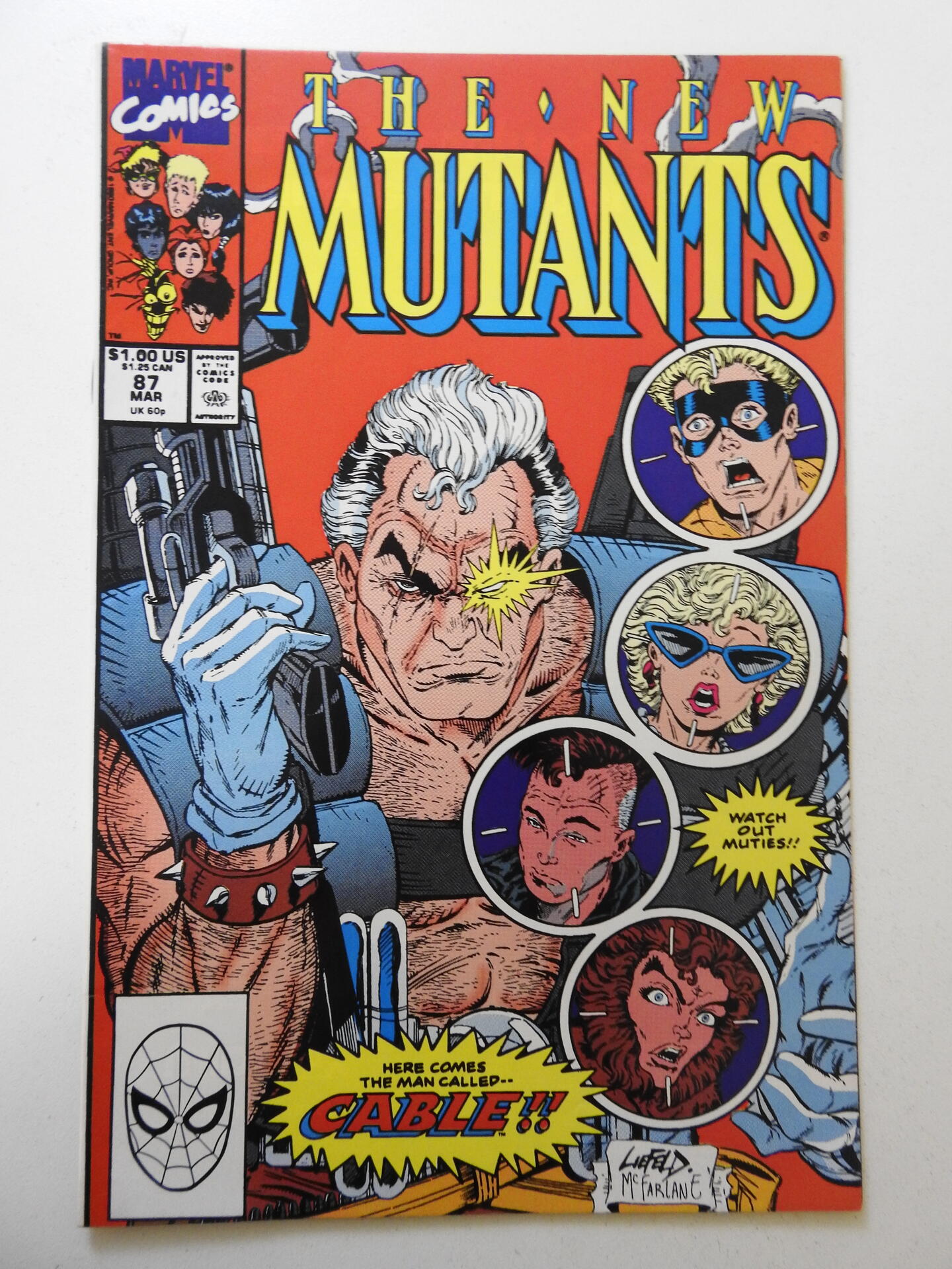 The New Mutants #87 (1990) VF+ Condition! 1st full appearance of Cable ...