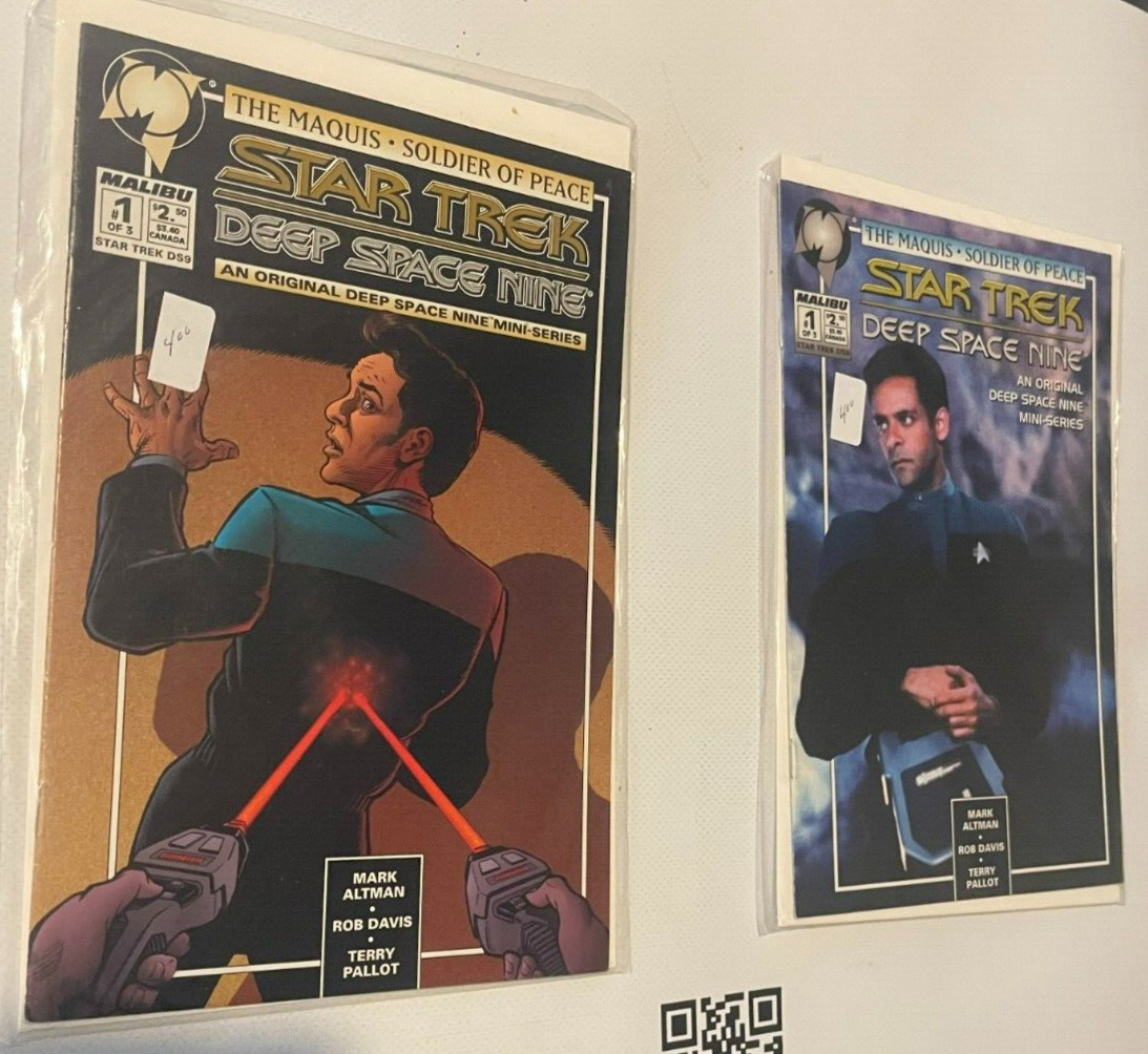 2 Star Trek Deep Space Nine Malibu Comic Books # 1 1 Enterprise Kirk 16 ...