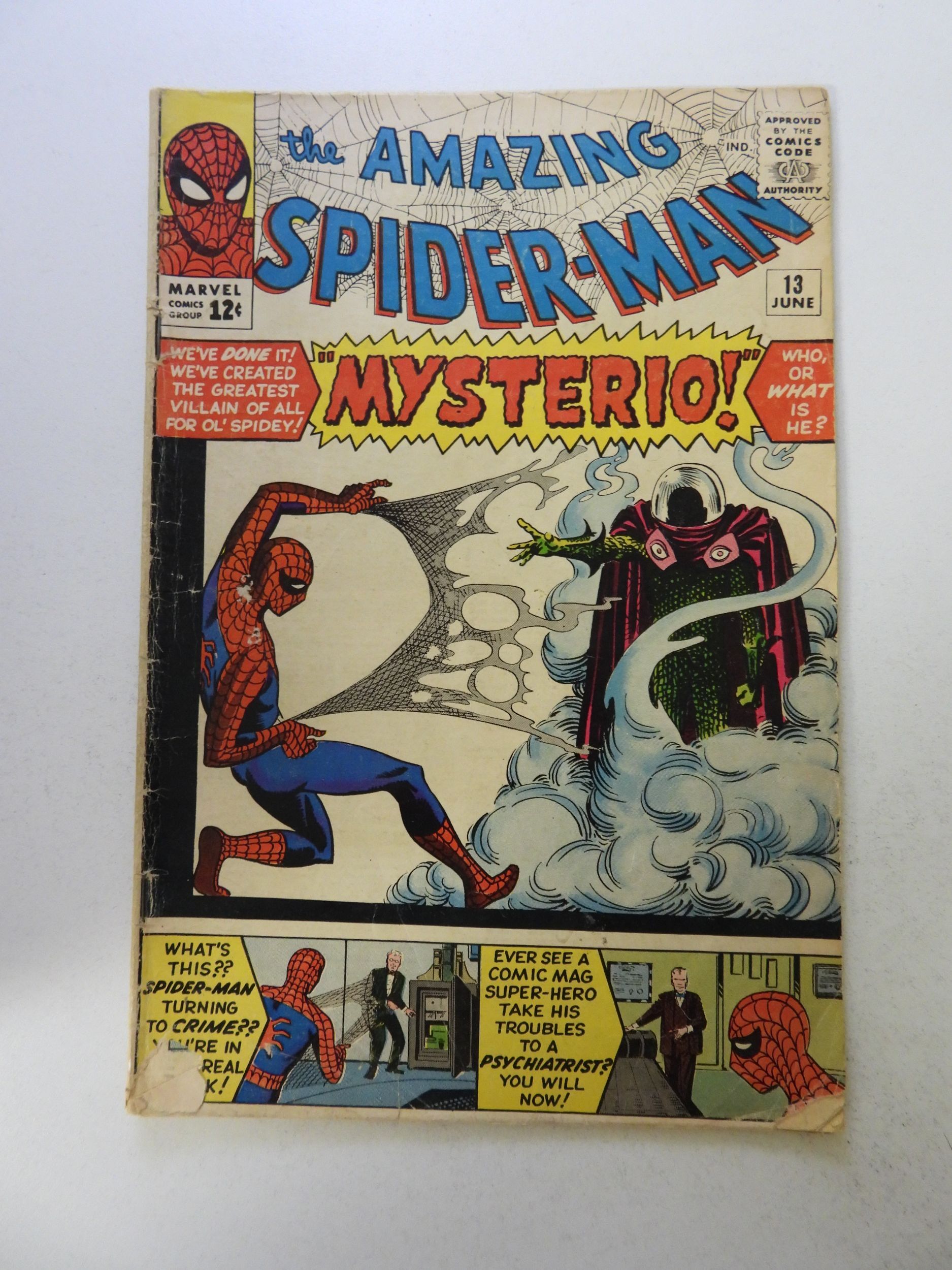 The Amazing Spider-Man #13 (1964) 1st appearance of Mysterio GD ...
